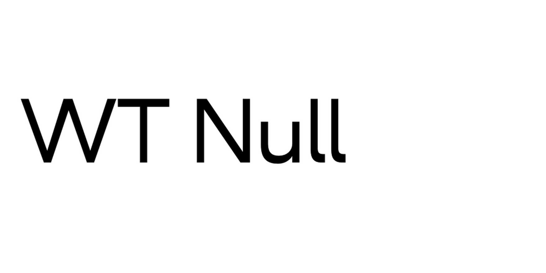 WT Null in use - Fonts In Use