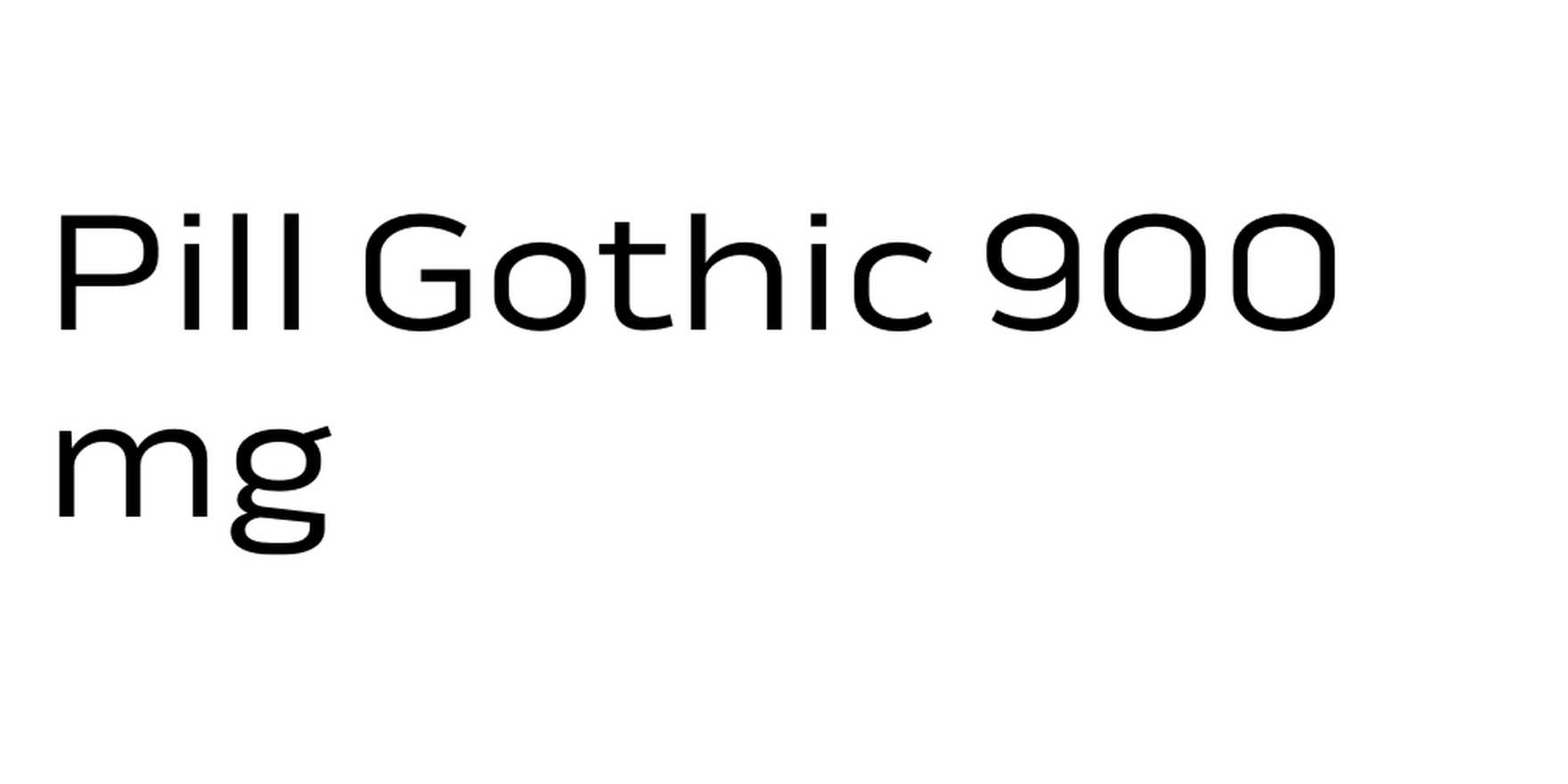 Pill Gothic 900 mg in use - Fonts In Use
