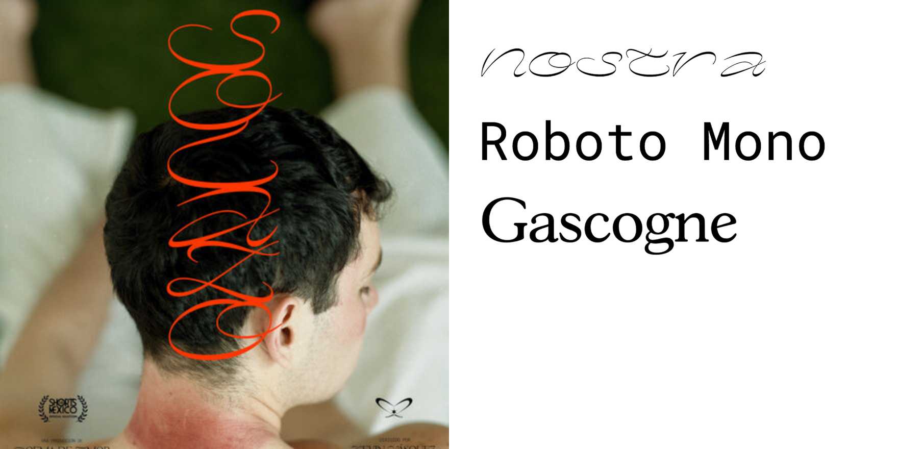 Solazo movie posters and credits - Fonts In Use