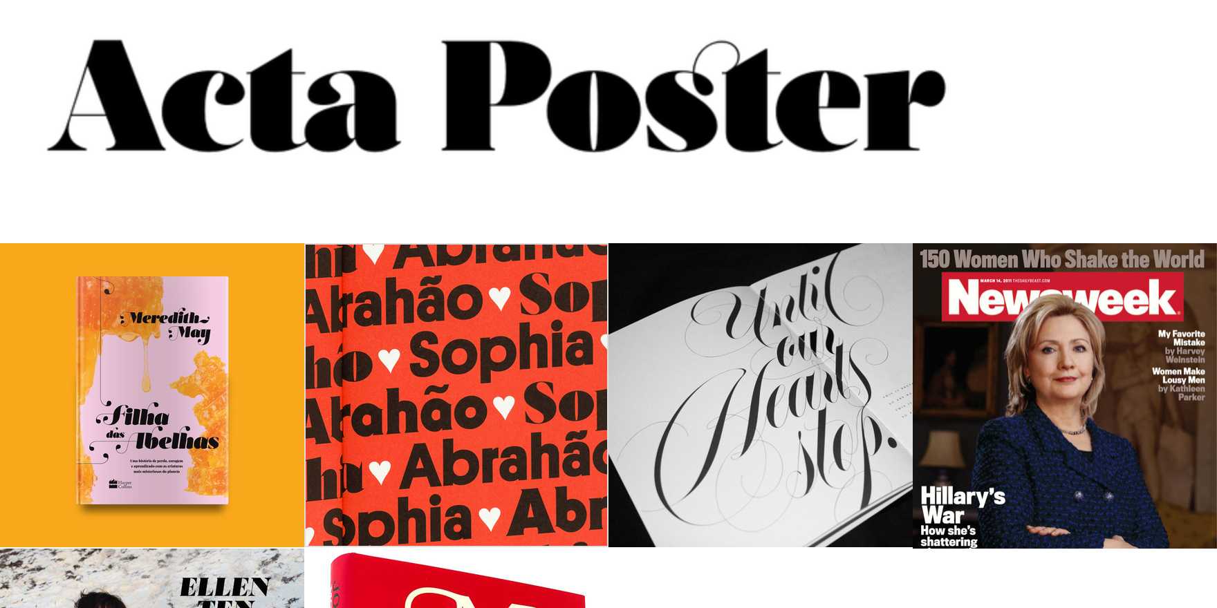 Acta Poster in use - Fonts In Use