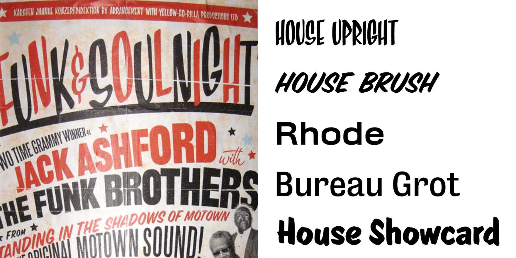 Funk & Soul Night concert posters - Fonts In Use