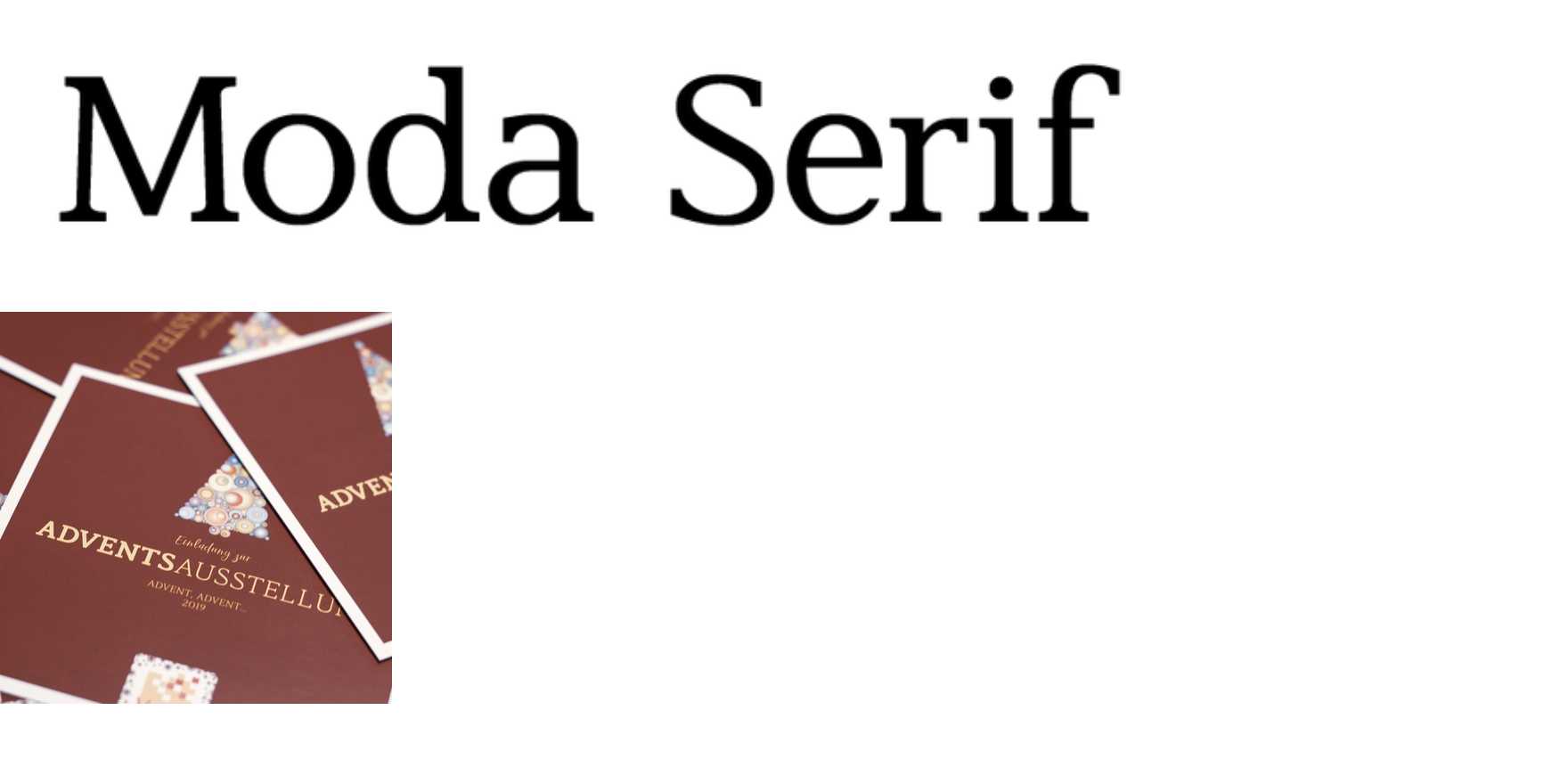 Moda Serif in use - Fonts In Use