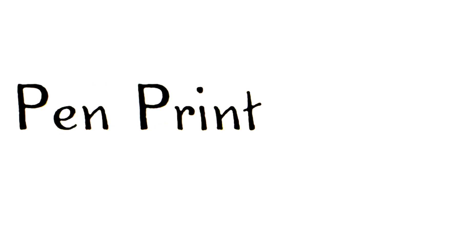 Pen Print in use - Fonts In Use