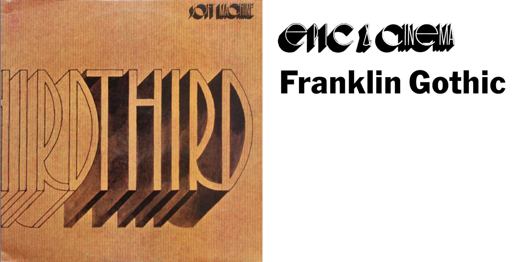 Soft Machine – Third album art - Fonts In Use