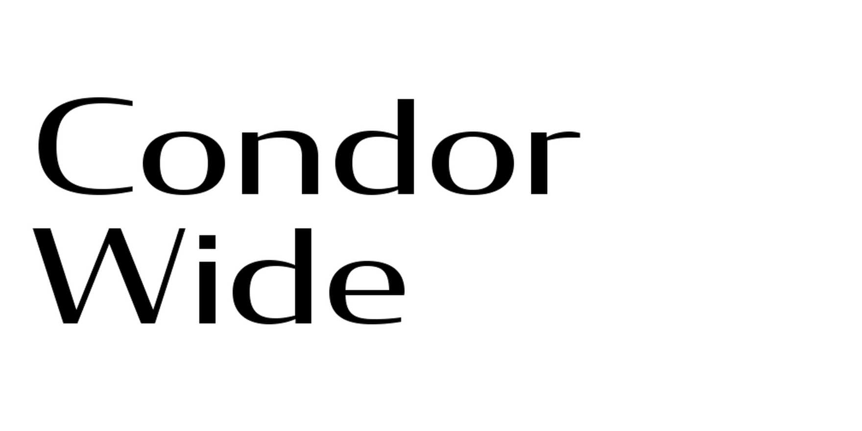 Condor Wide in use - Fonts In Use