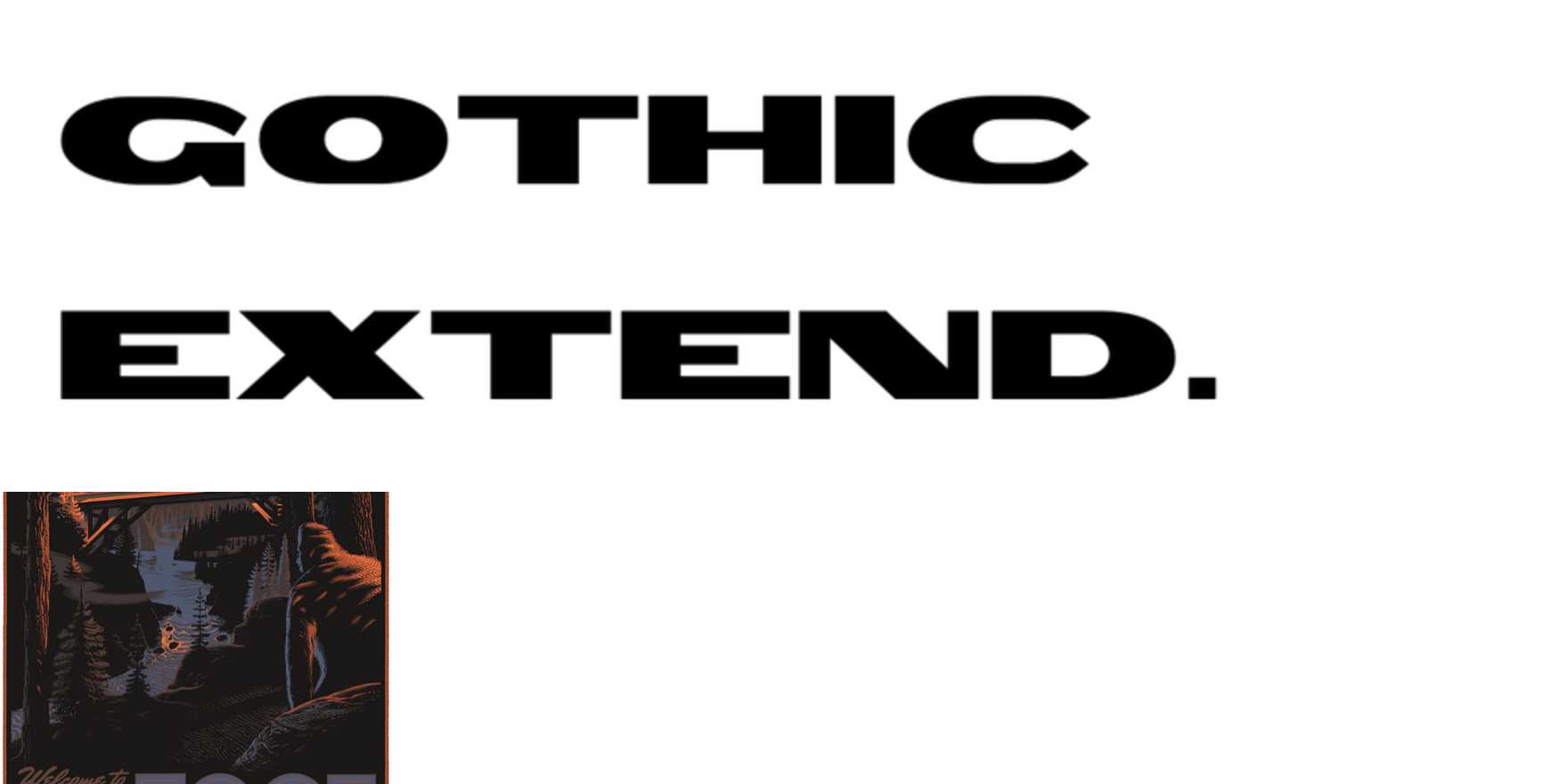 Gothic Extended in use - Fonts In Use