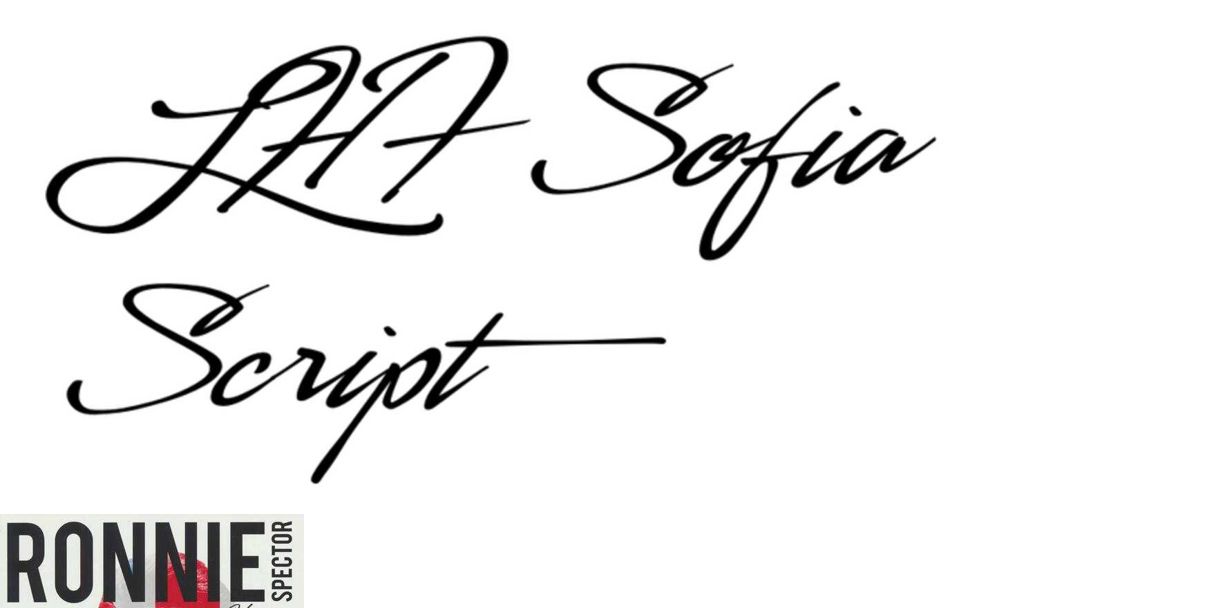 LHF Sofia Script in use - Fonts In Use