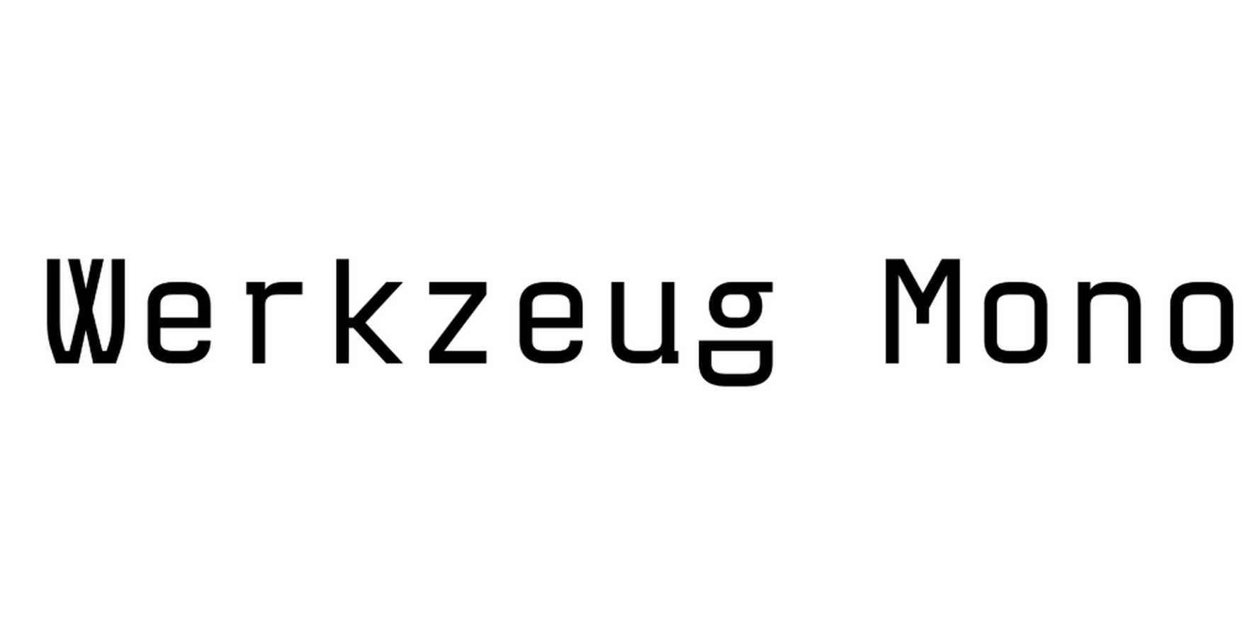 Werkzeug Mono in use - Fonts In Use