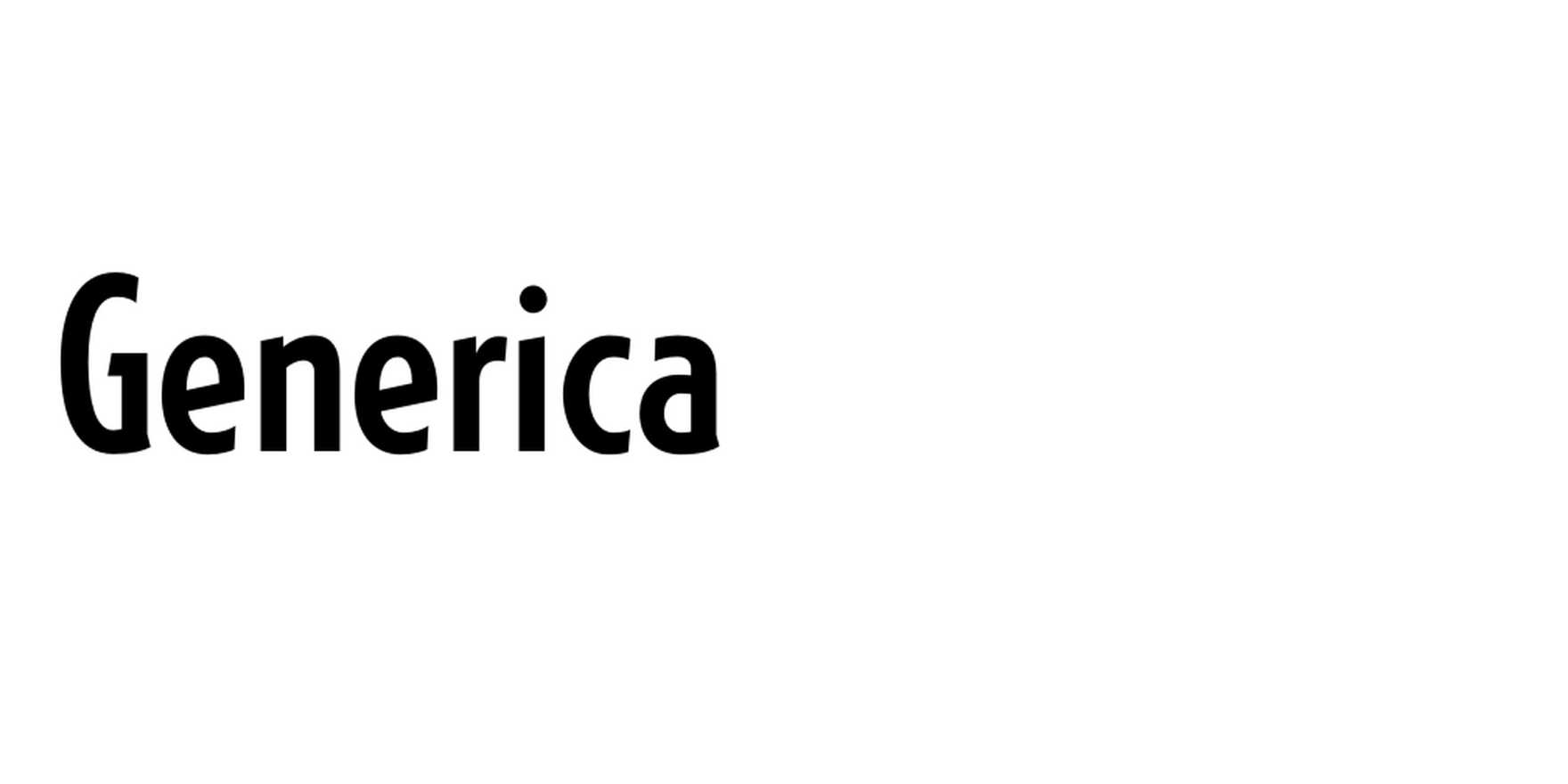 Generica (inactive) in use - Fonts In Use