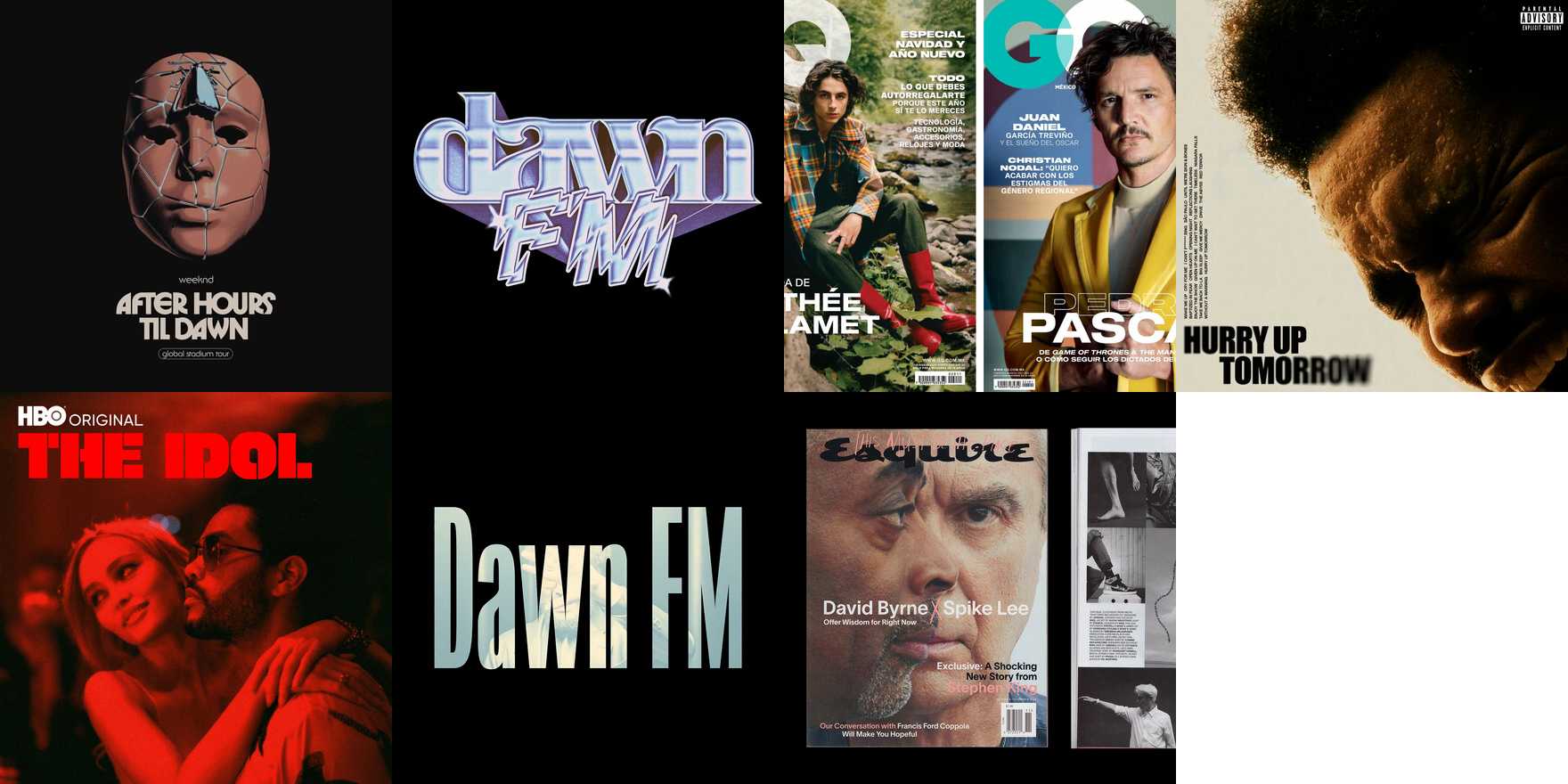 The Weeknd - Fonts In Use