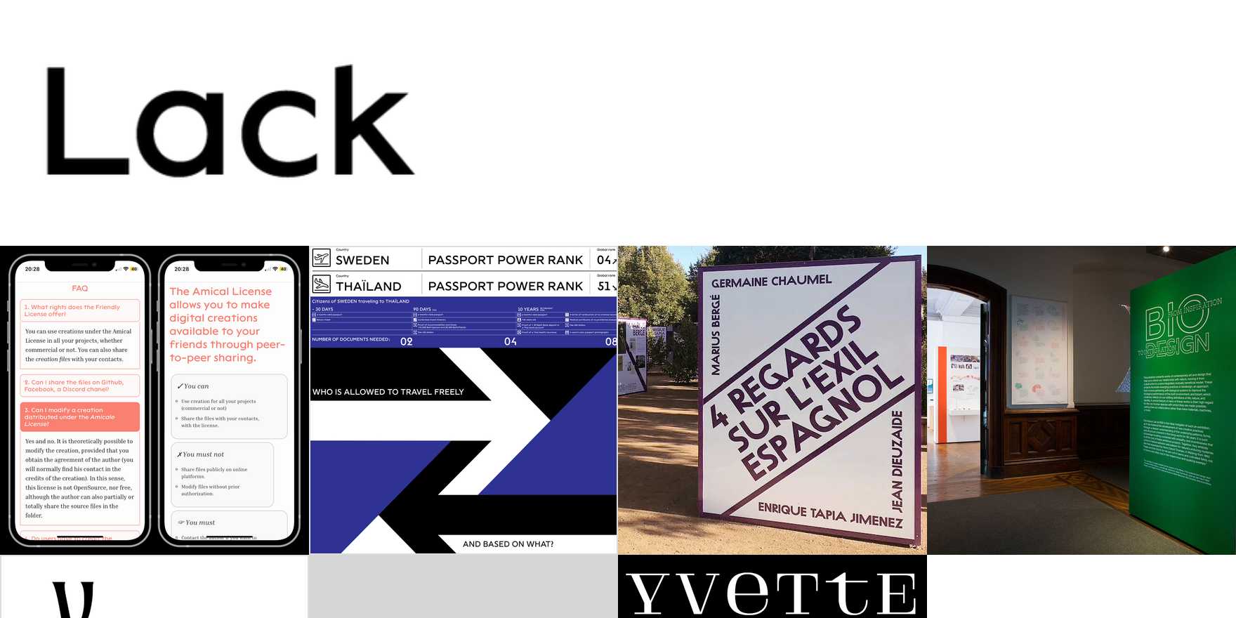 Lack in use - Fonts In Use