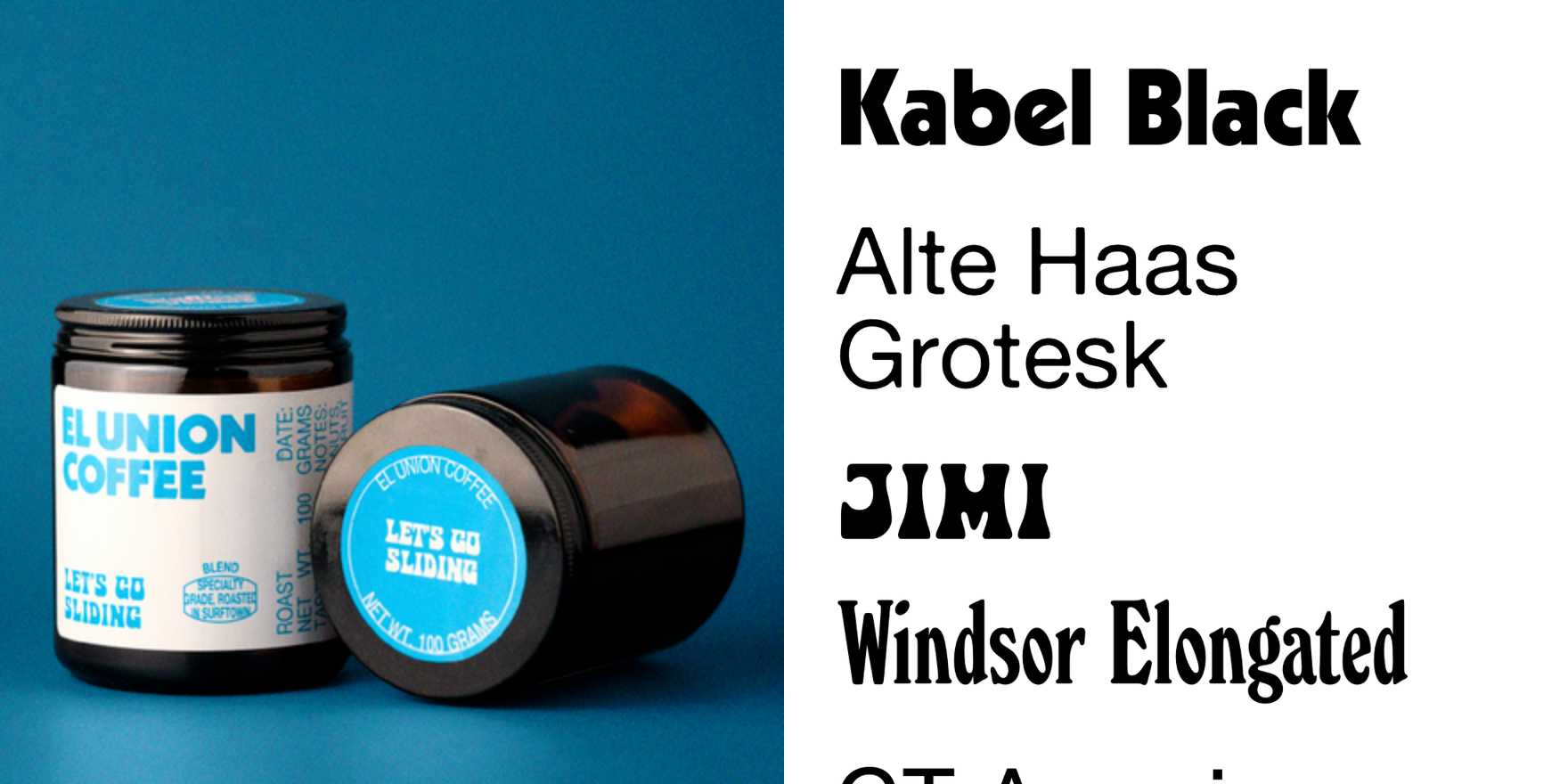 El Union Coffee & Roastery Inc. - Fonts In Use