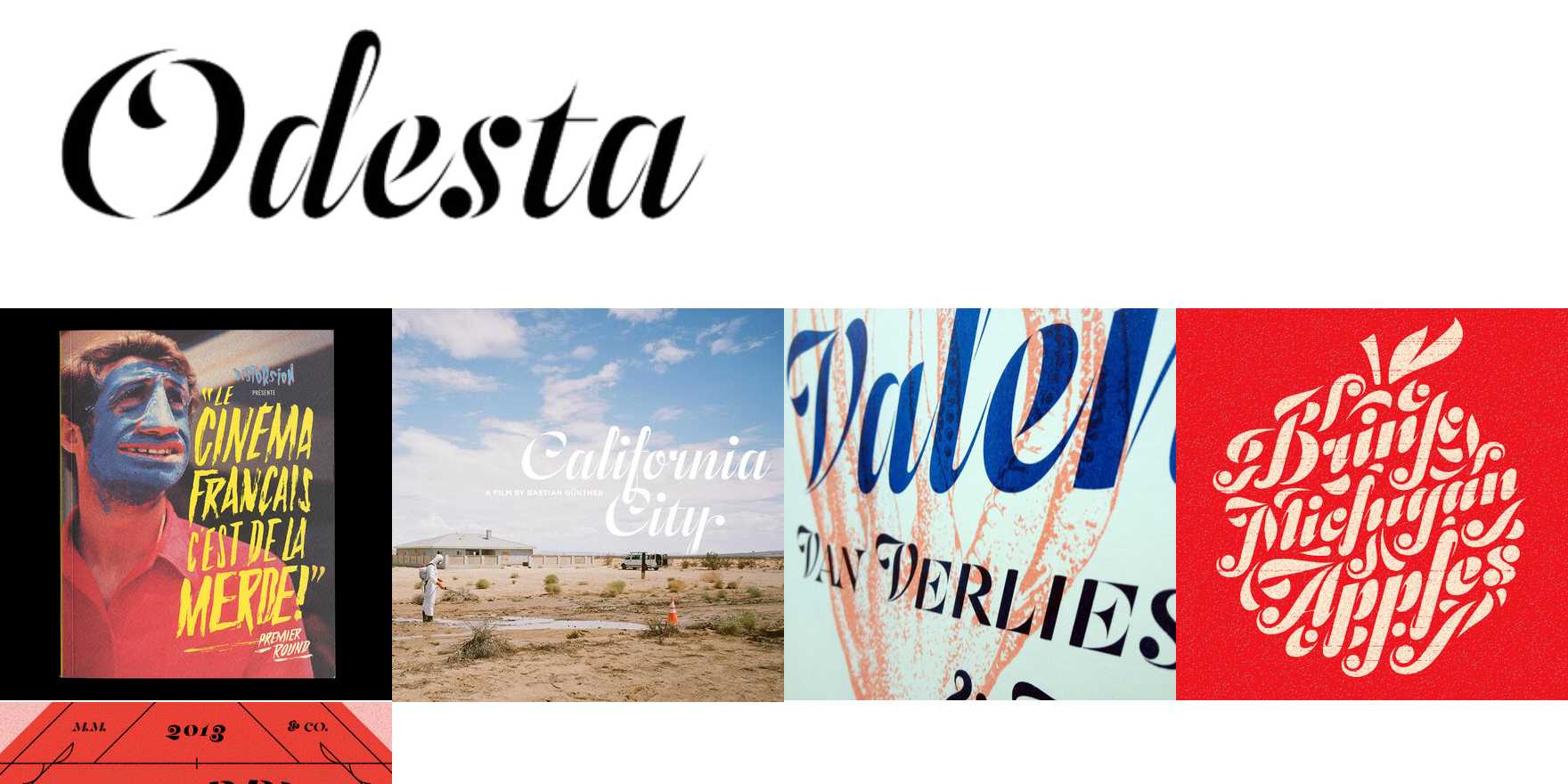 Odesta in use - Fonts In Use