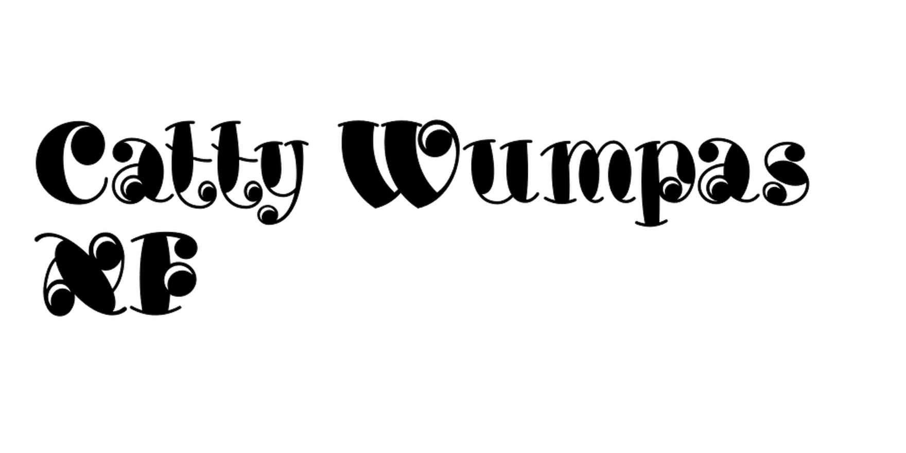 Catty Wumpas NF in use - Fonts In Use