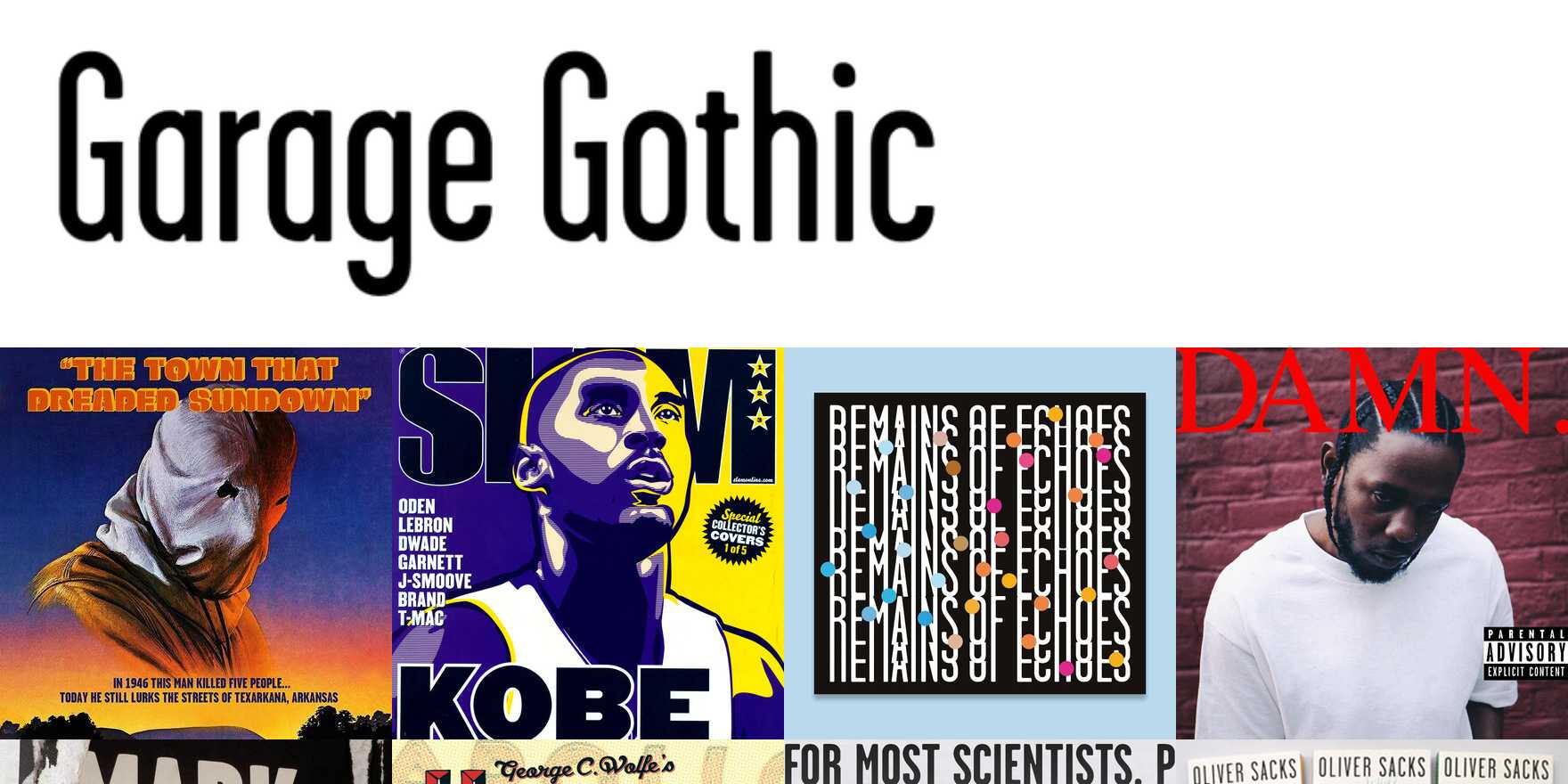 Garage Gothic in use - Fonts In Use