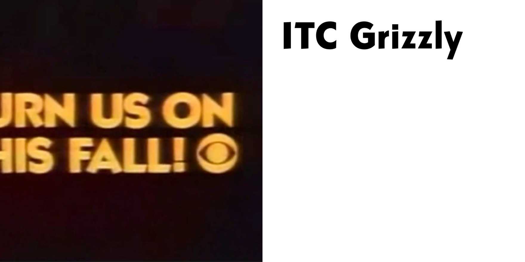 CBS 1978 Fall Preview: Turn Us On This Fall! - Fonts In Use