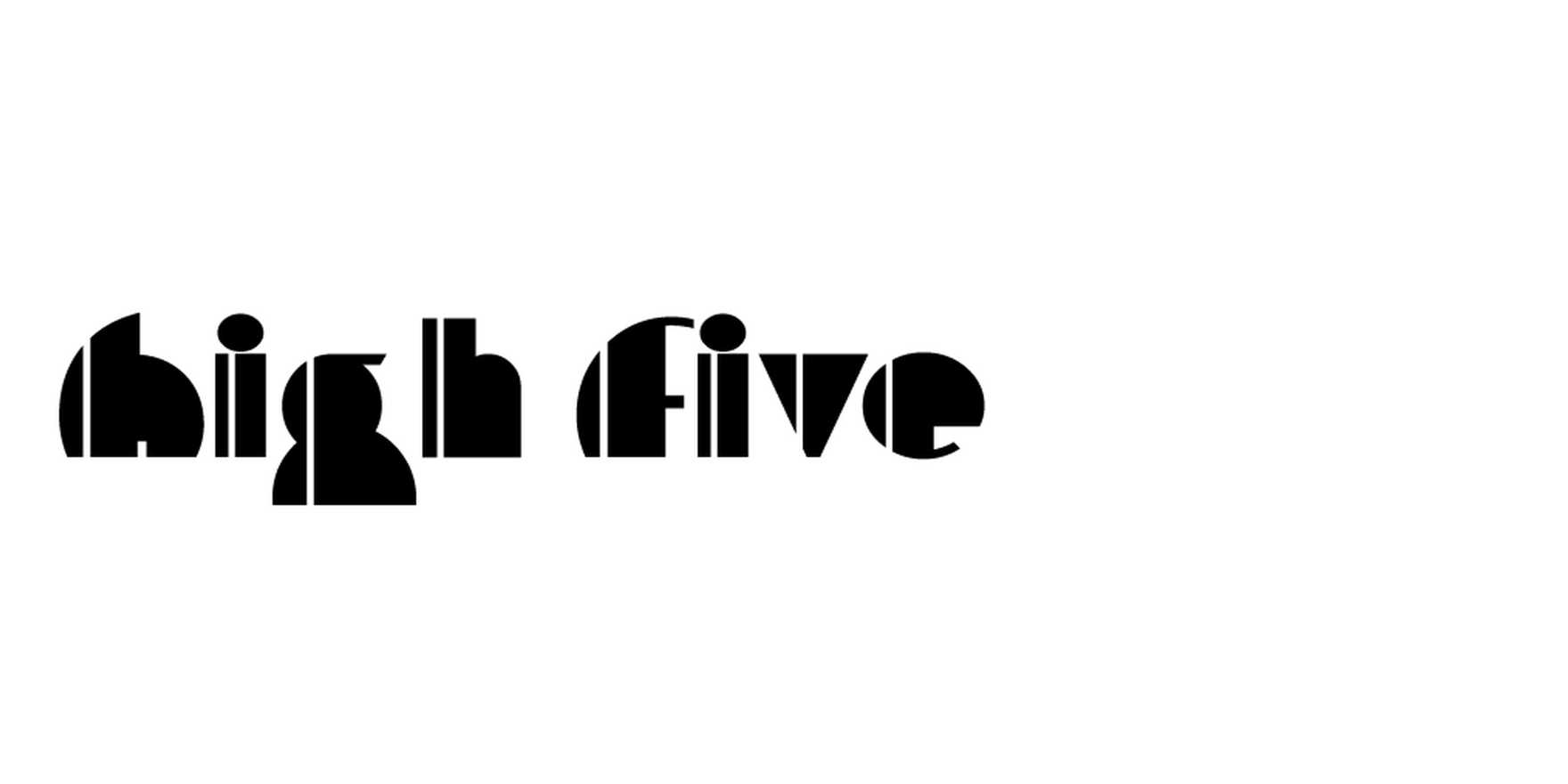 High Five in use - Fonts In Use