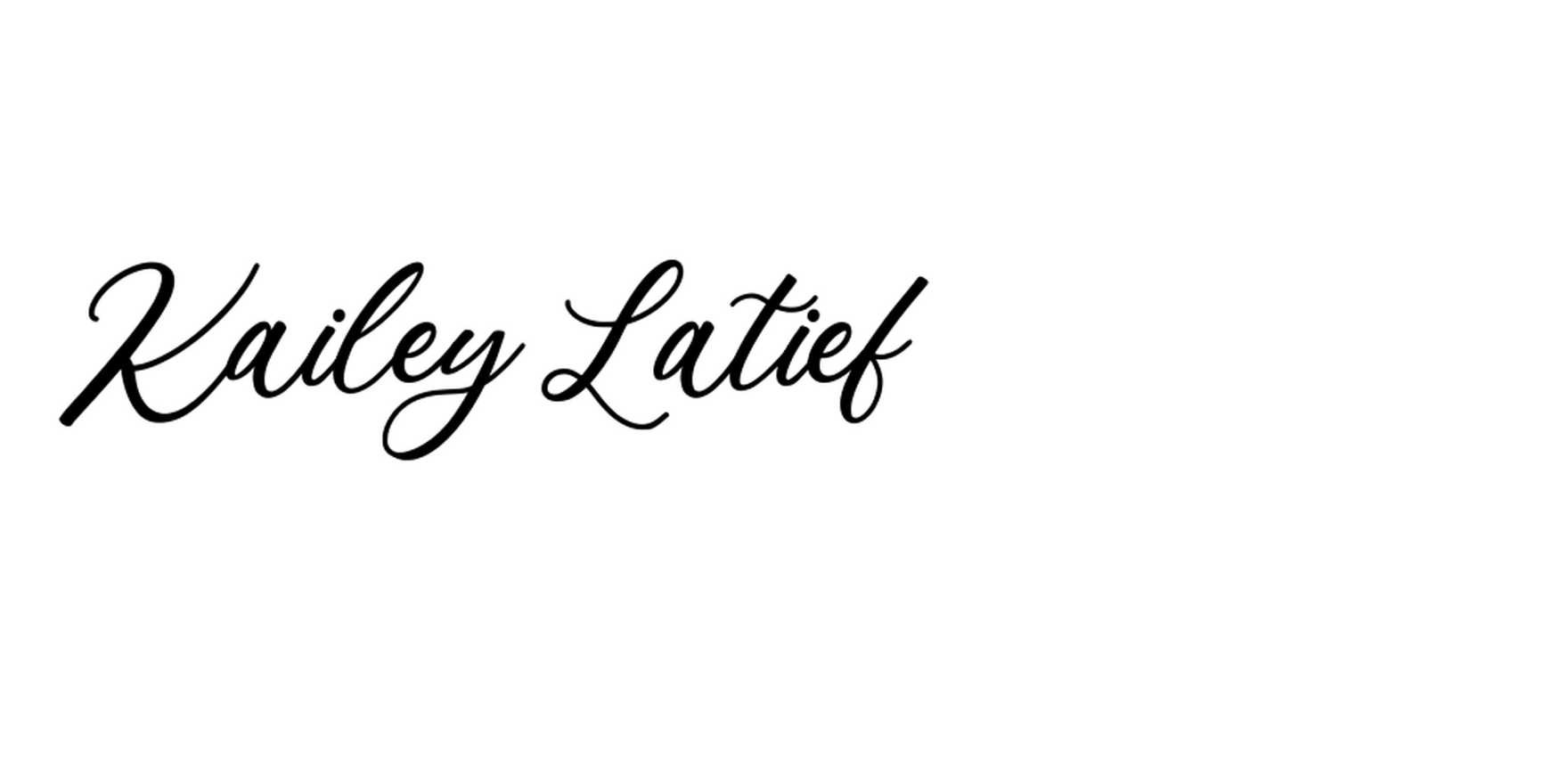 Kailey Latief in use - Fonts In Use