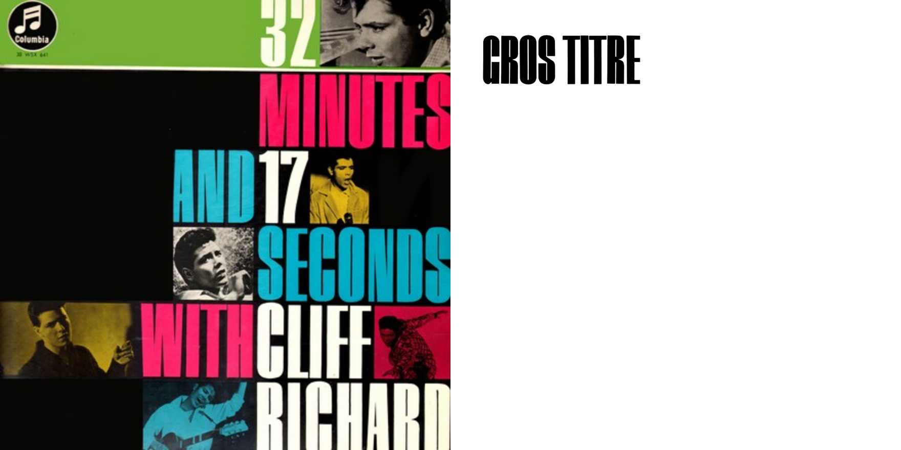 Cliff Richard – 32 Minutes and 17 Seconds with Cliff Richard album art ...