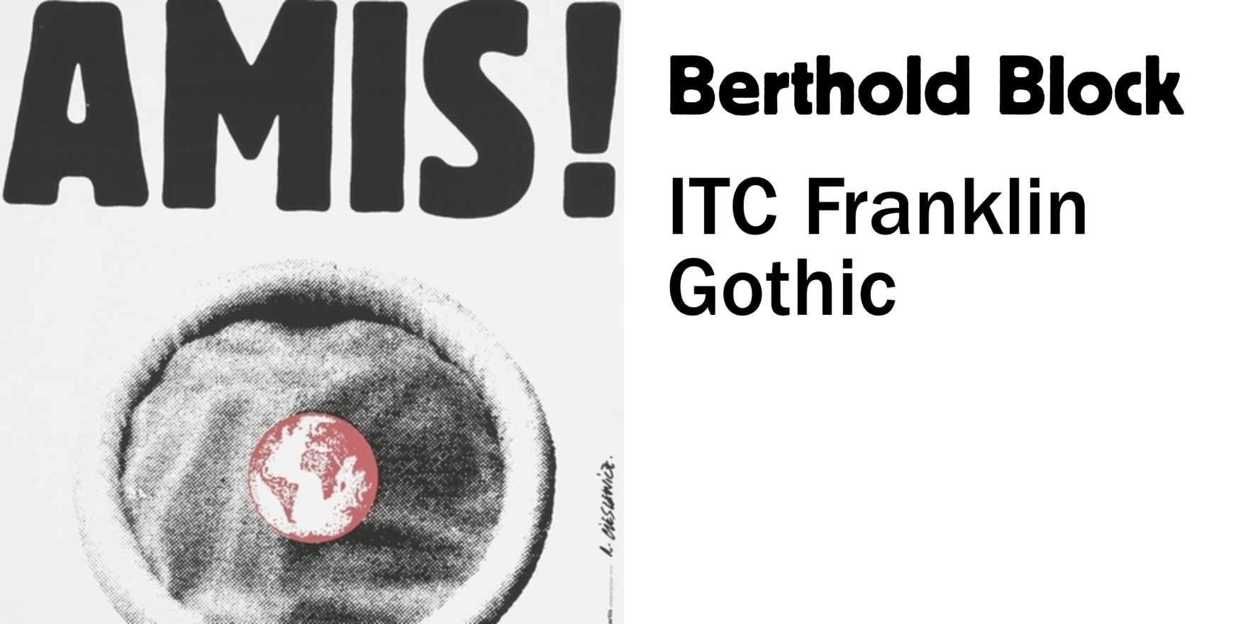 Amis! Protégez! poster - Fonts In Use