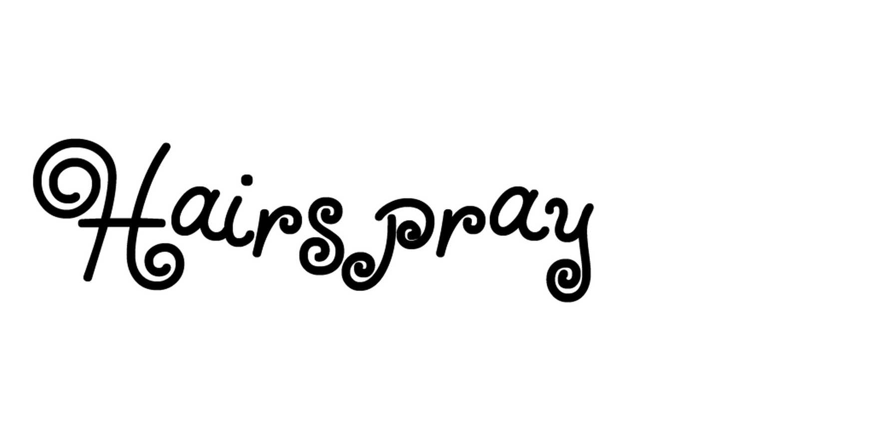 Hairspray in use - Fonts In Use