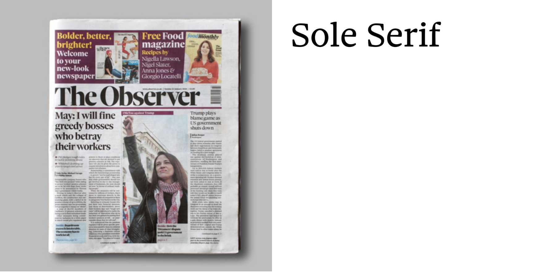 The Observer - Fonts In Use