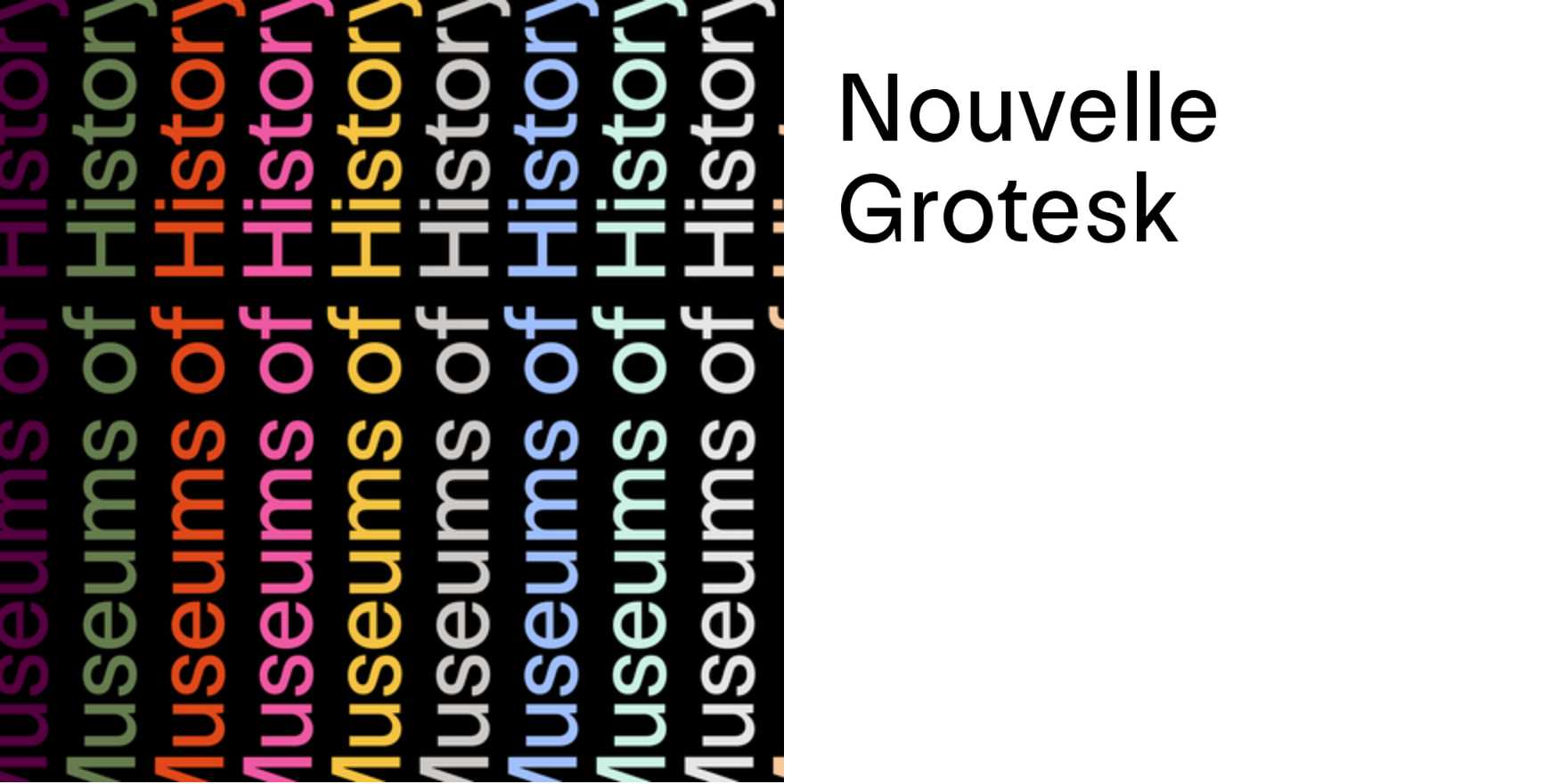 Museums of History NSW visual identity - Fonts In Use