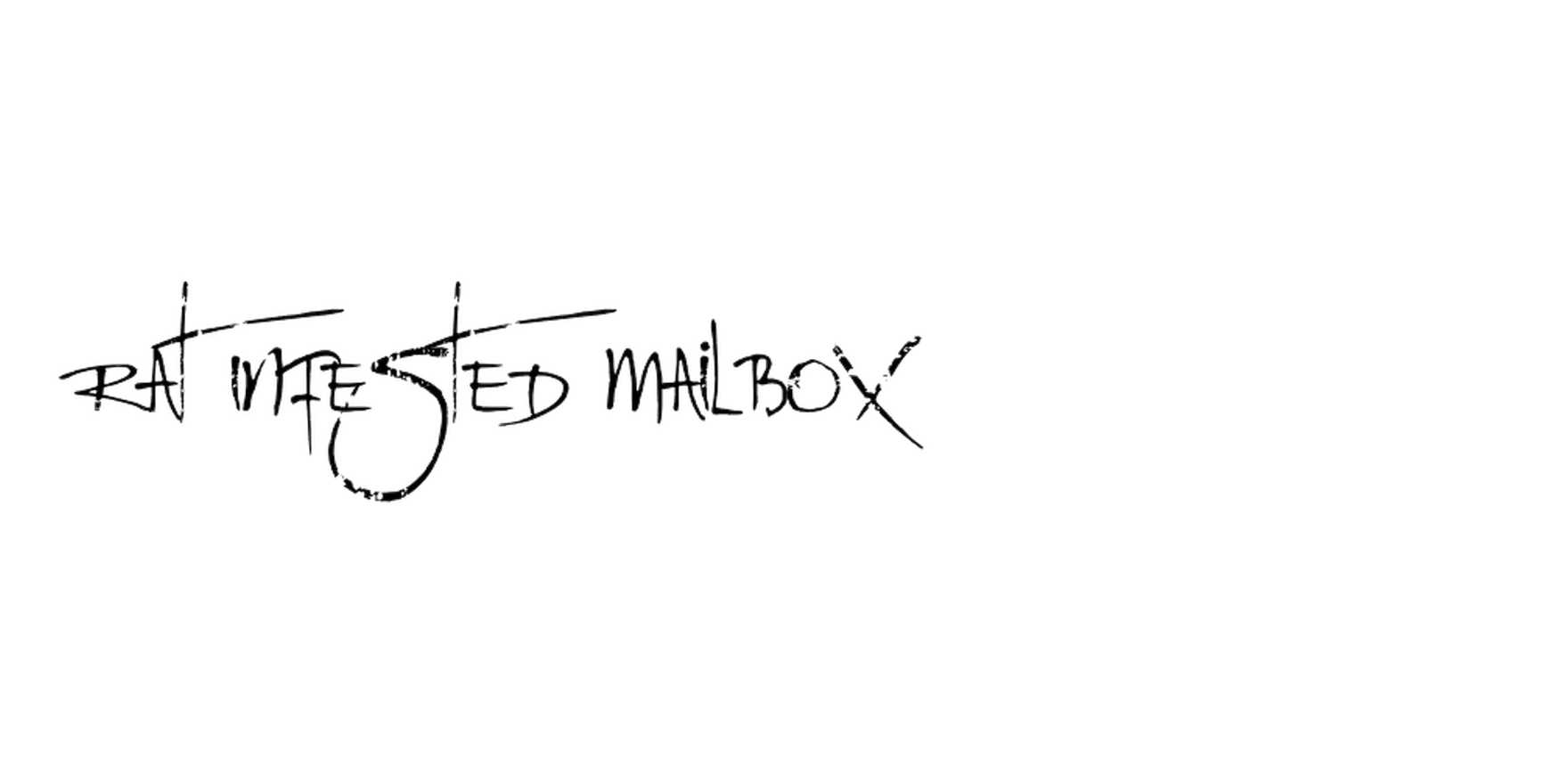 Rat Infested Mailbox in use - Fonts In Use