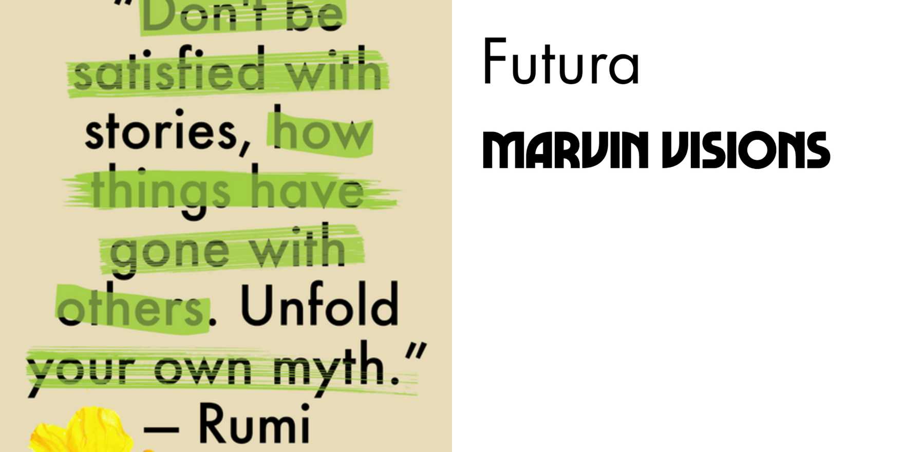 Rumi poster series for Mevlâna Museum - Fonts In Use