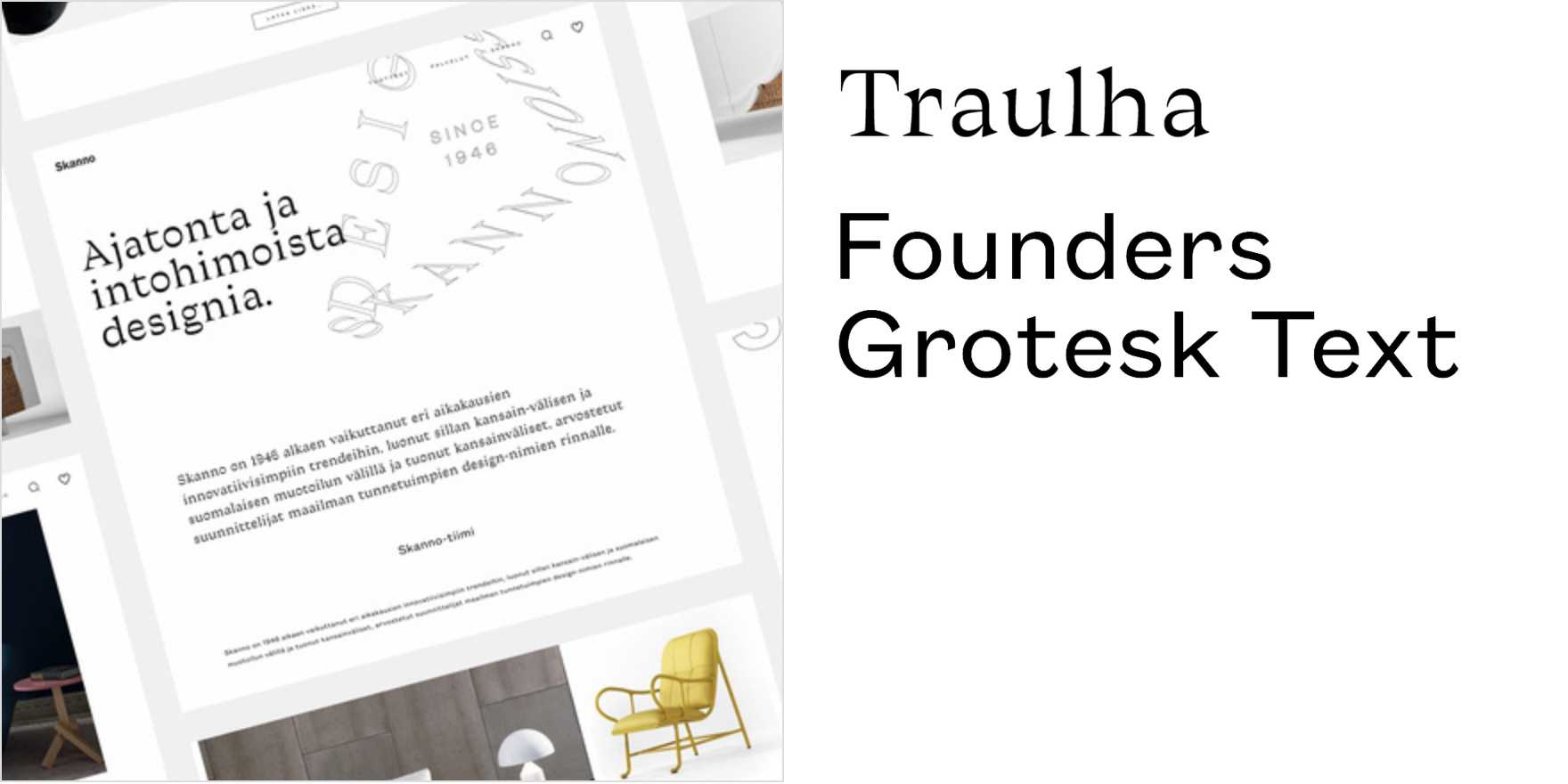 Skanno brand identity - Fonts In Use