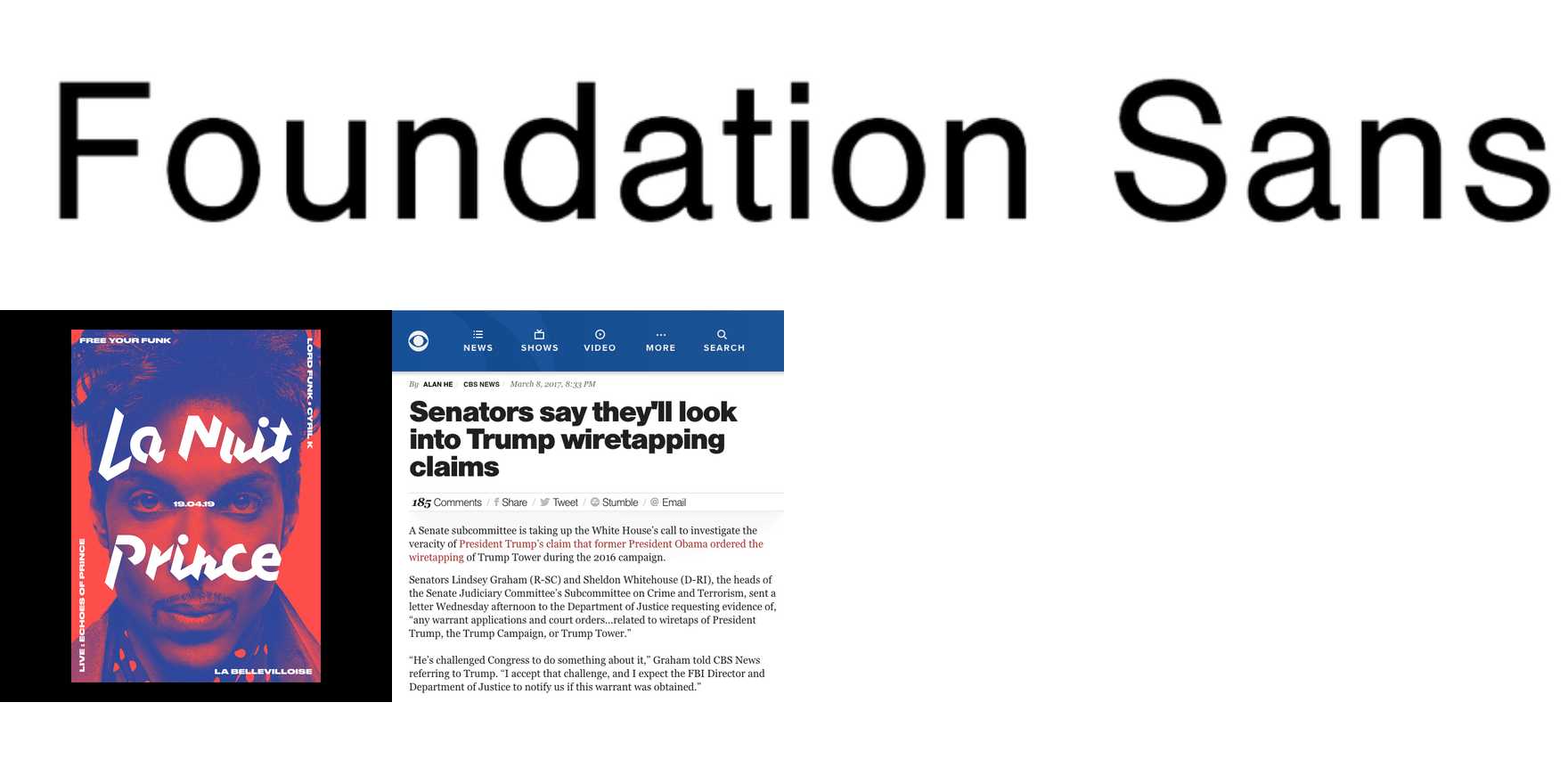 Foundation Sans in use - Fonts In Use