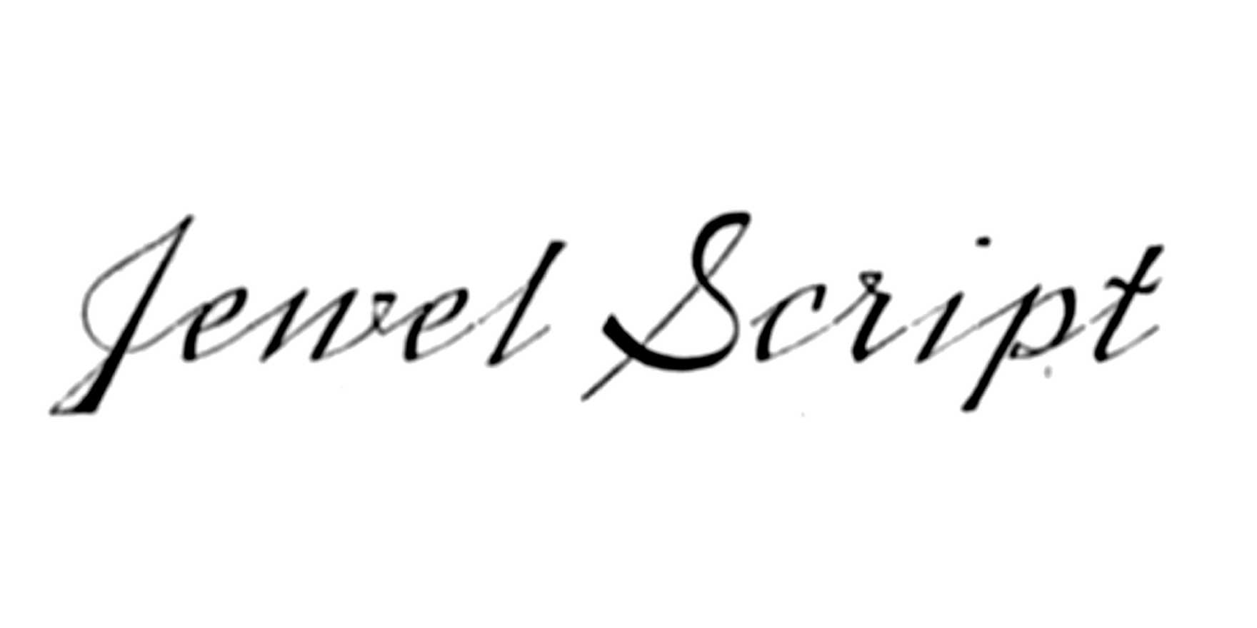 Jewel Script in use - Fonts In Use