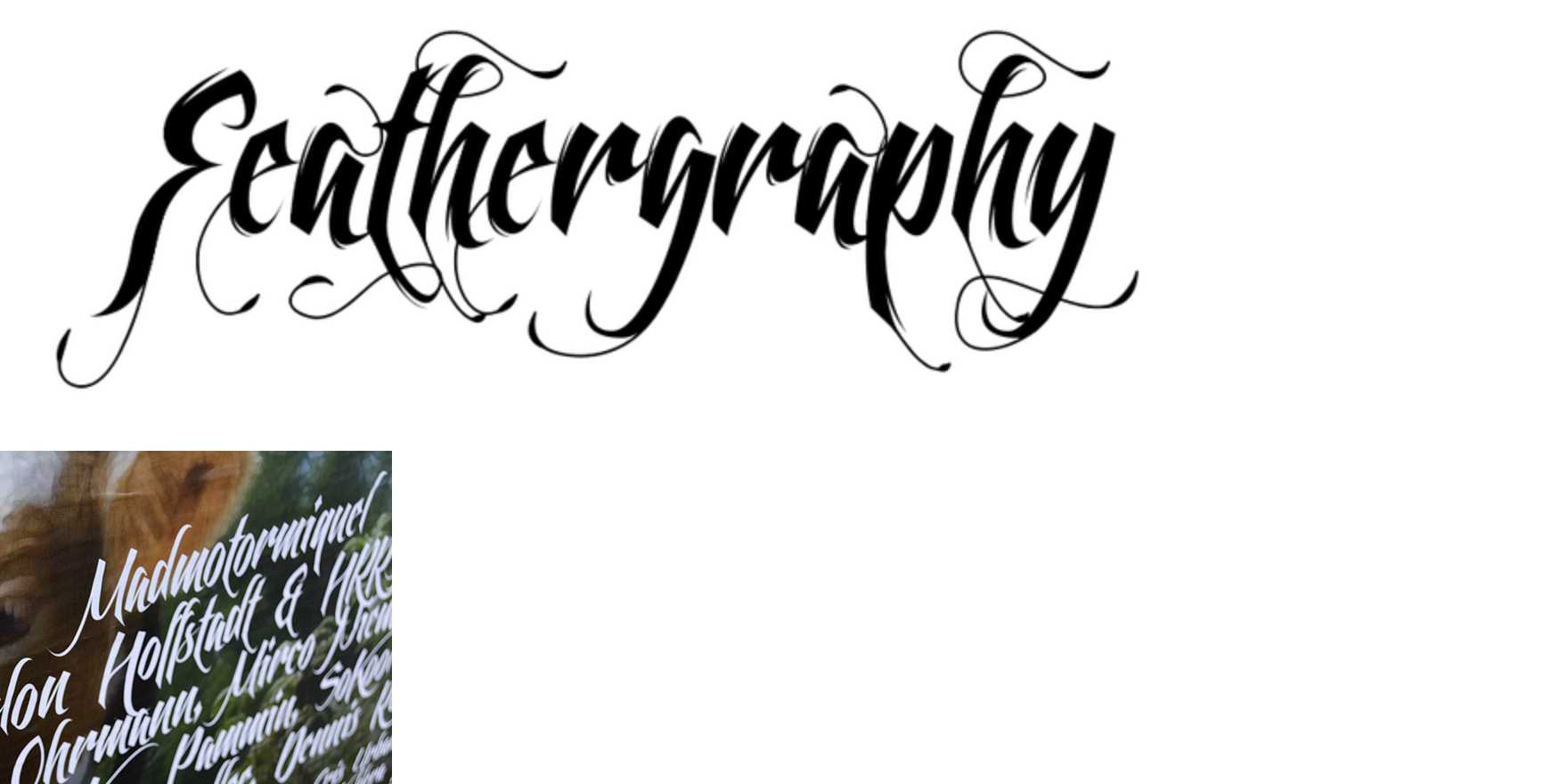 Feathergraphy Clean in use - Fonts In Use