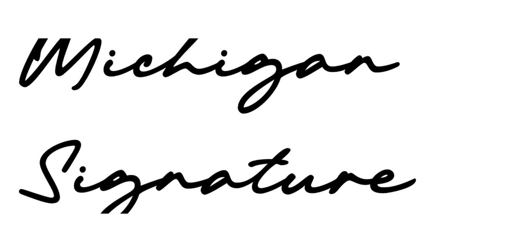 Michigan Signature in use - Fonts In Use