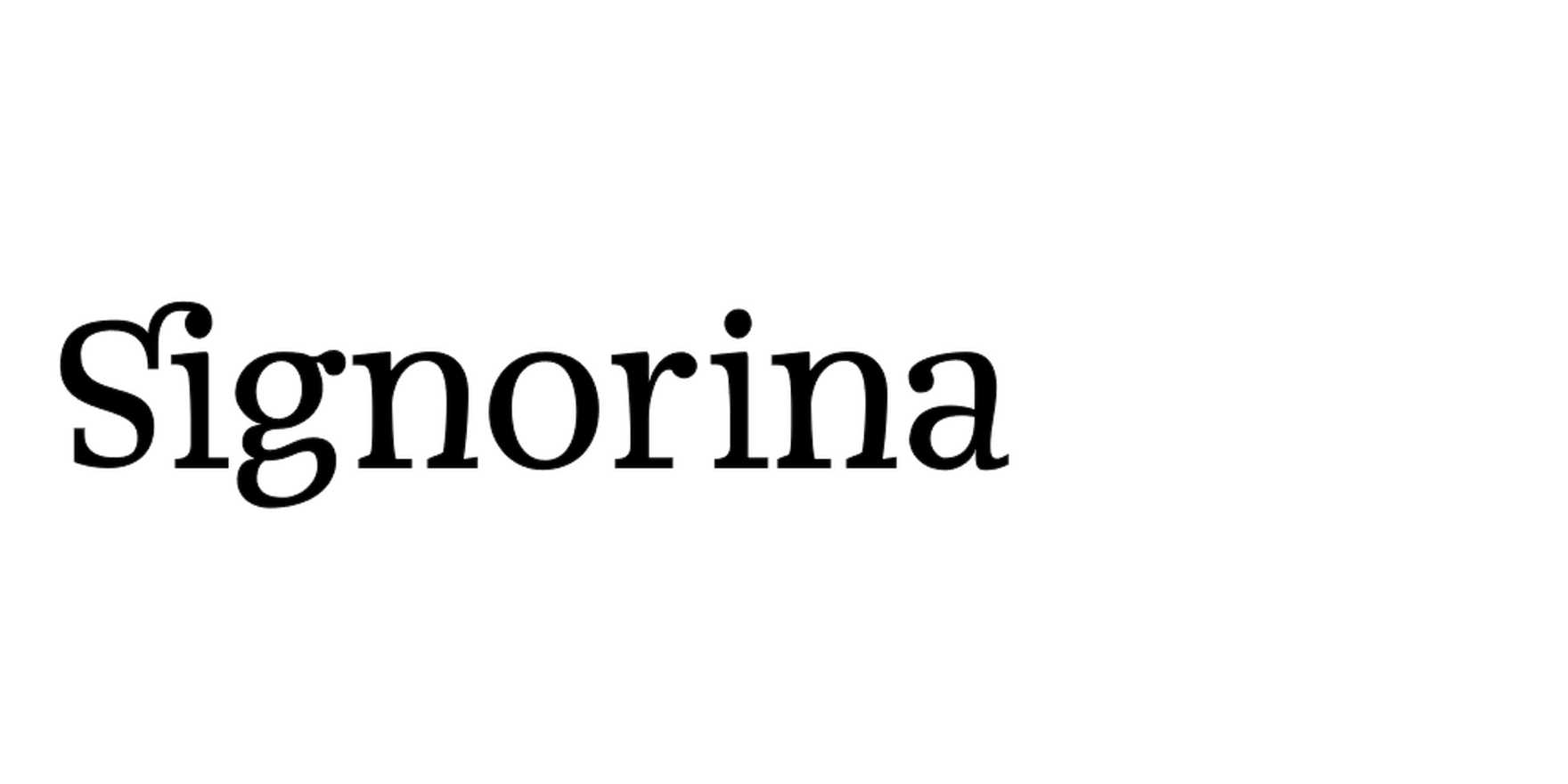 Signorina in use - Fonts In Use