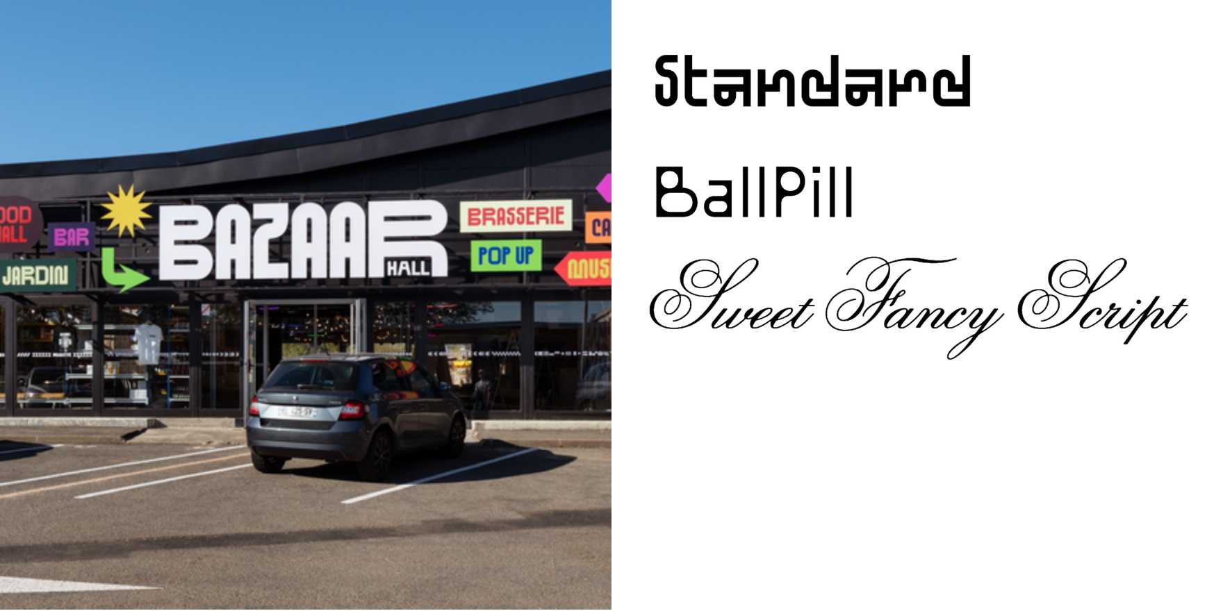 Bazaar Hall - Fonts In Use