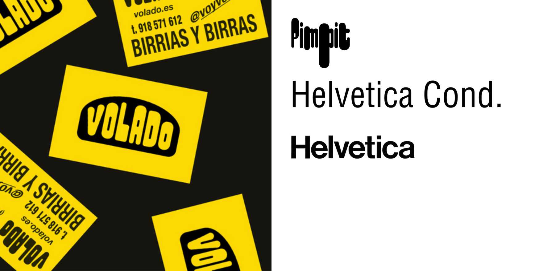 Volado - Fonts In Use