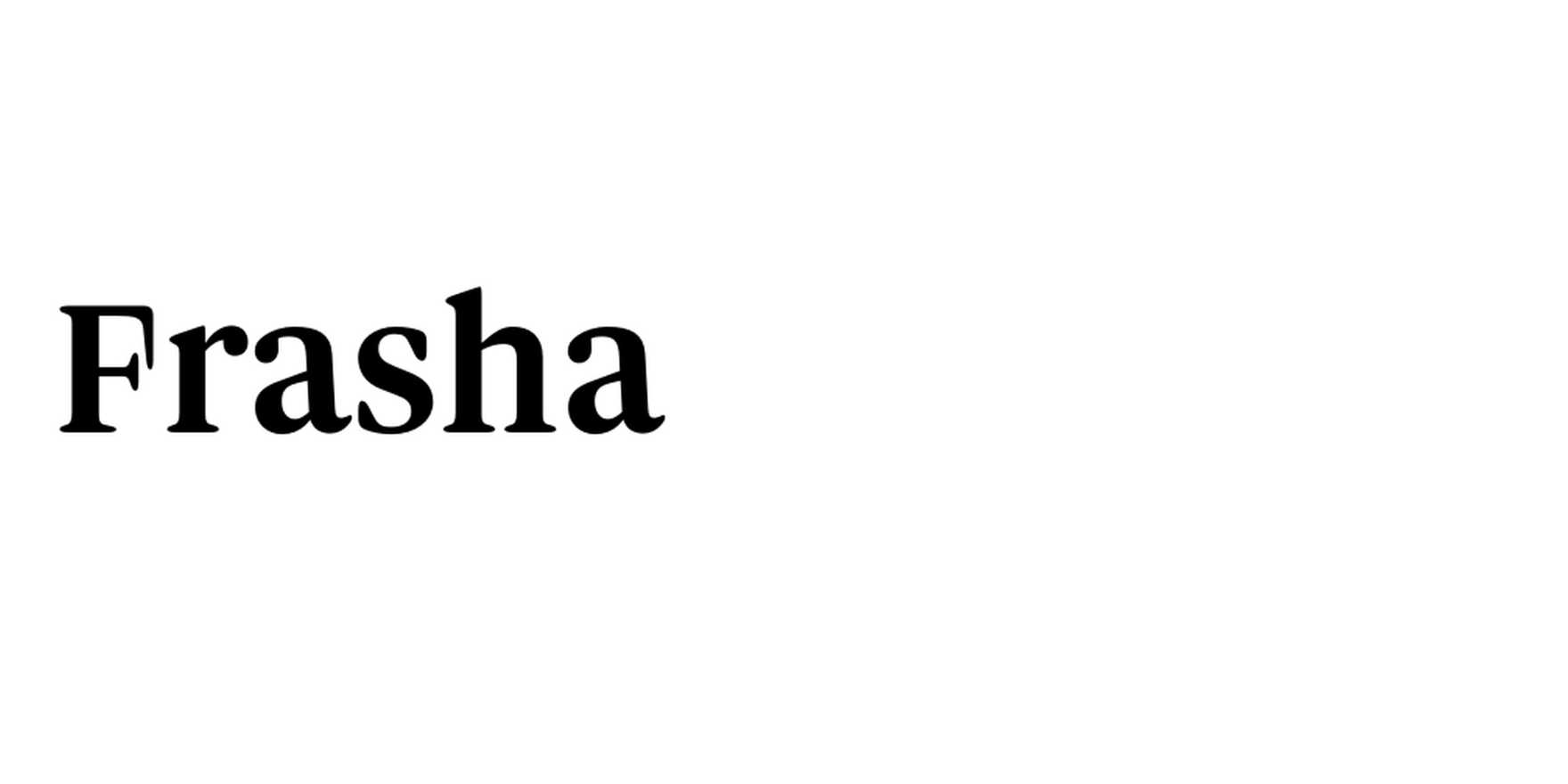 Frasha in use - Fonts In Use