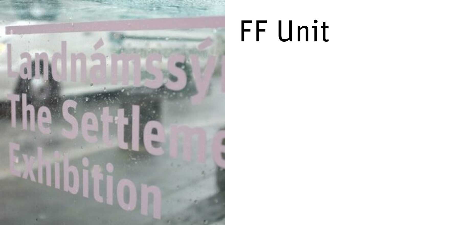 The Settlement Exhibition - Fonts In Use