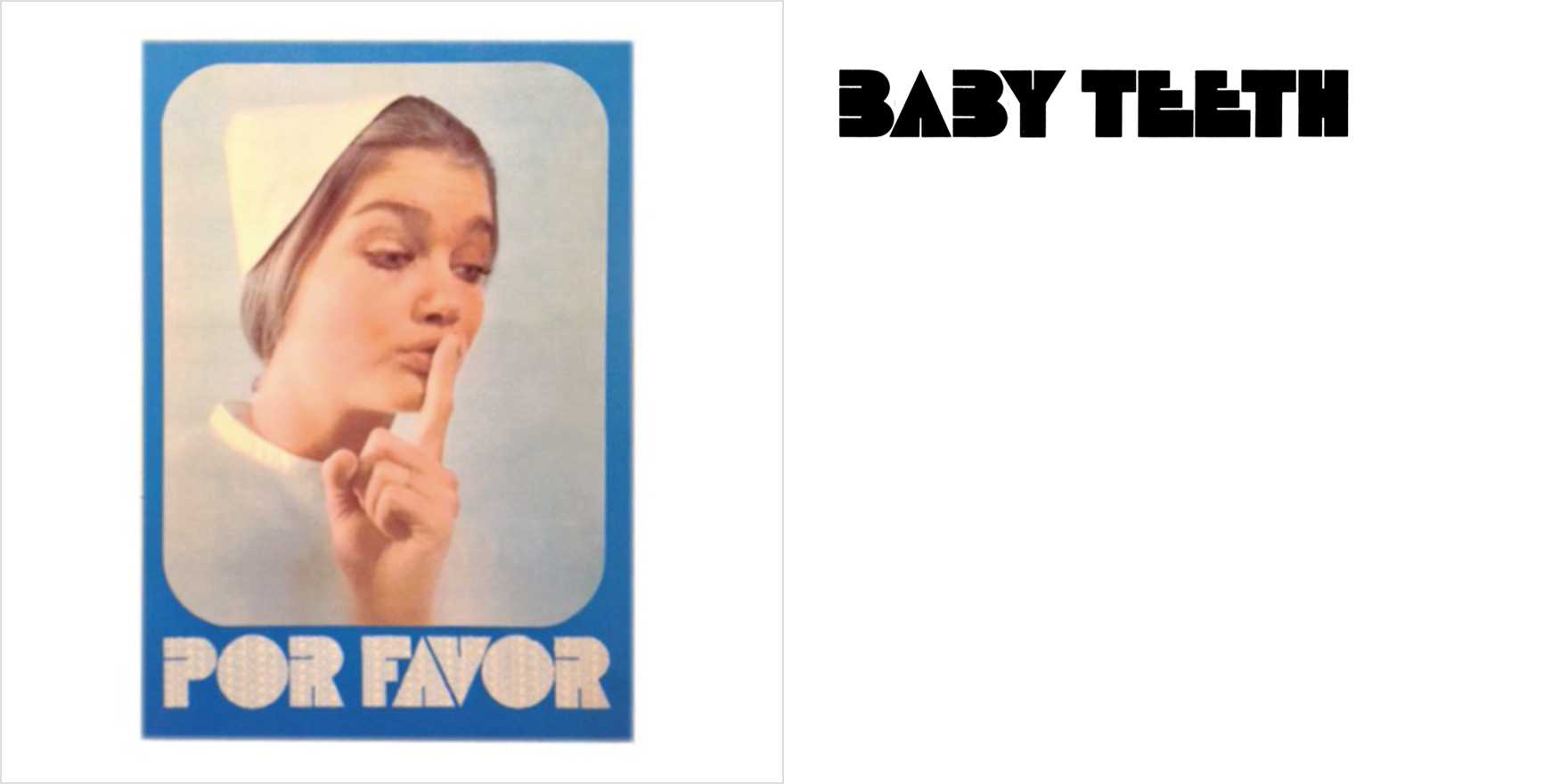 “Por Favor” Spanish hospital silence sign (1970s) - Fonts In Use