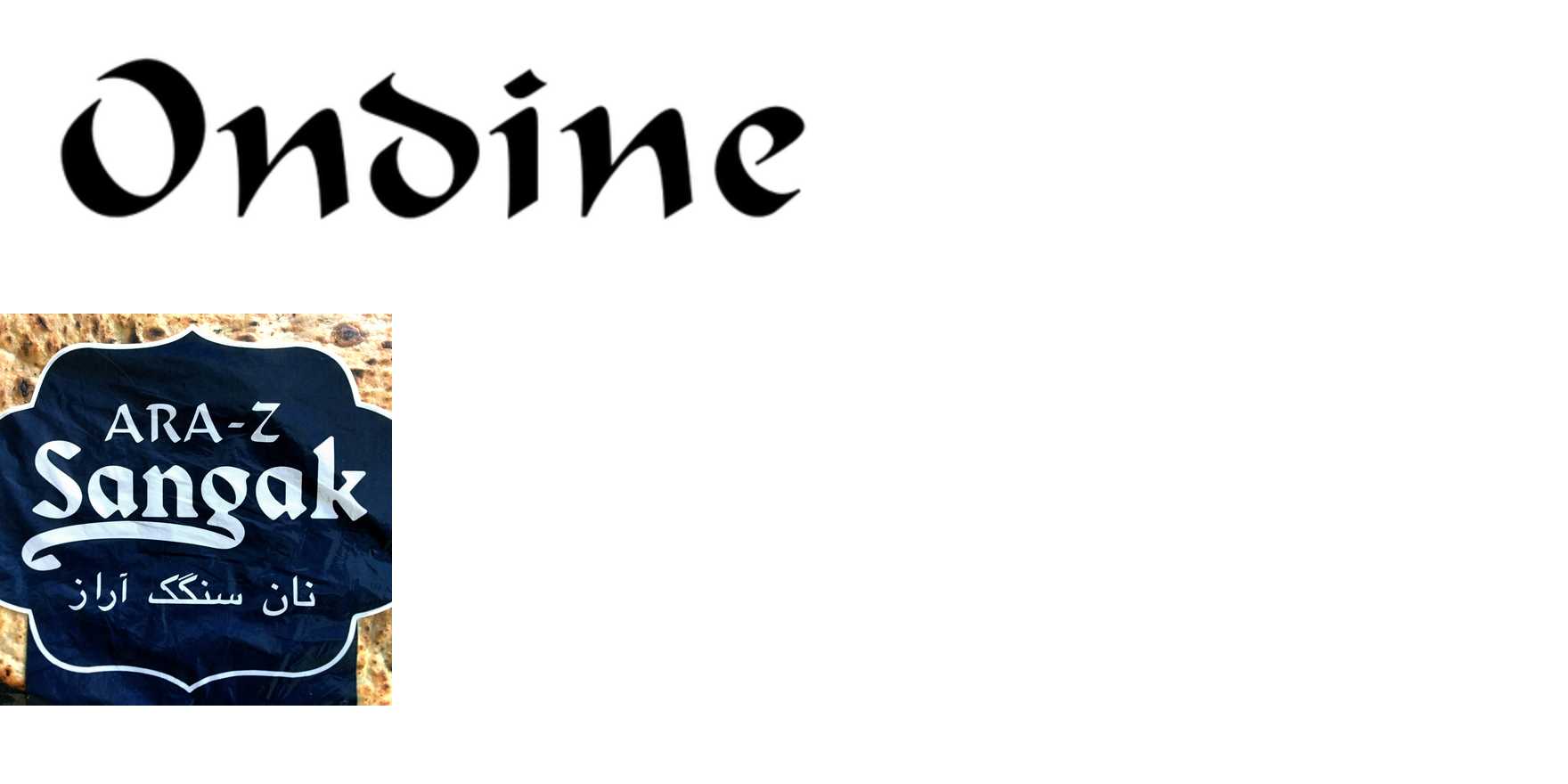 Ondine in use - Fonts In Use