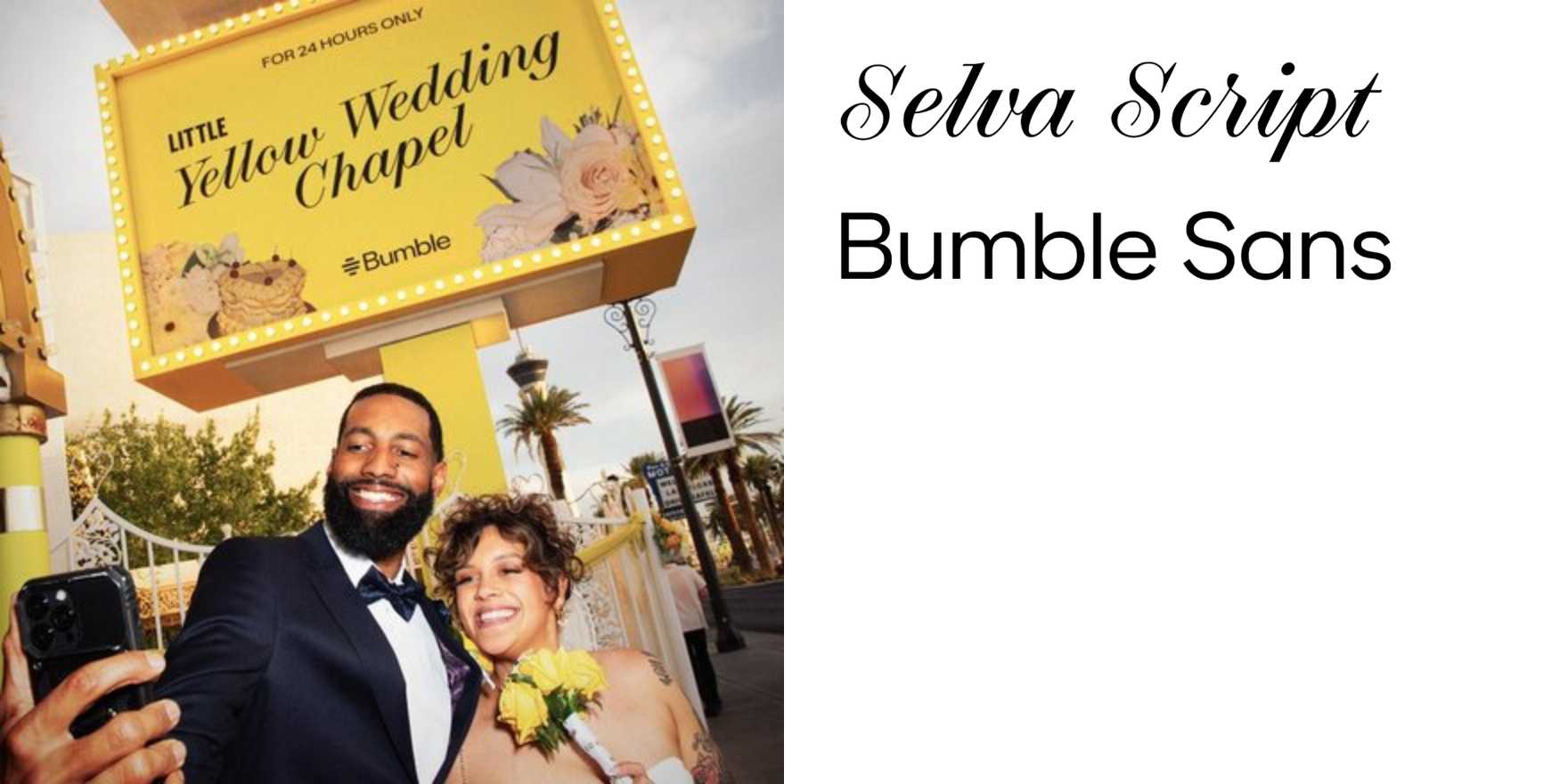 Bumble Little Yellow Wedding Chapel - Fonts In Use