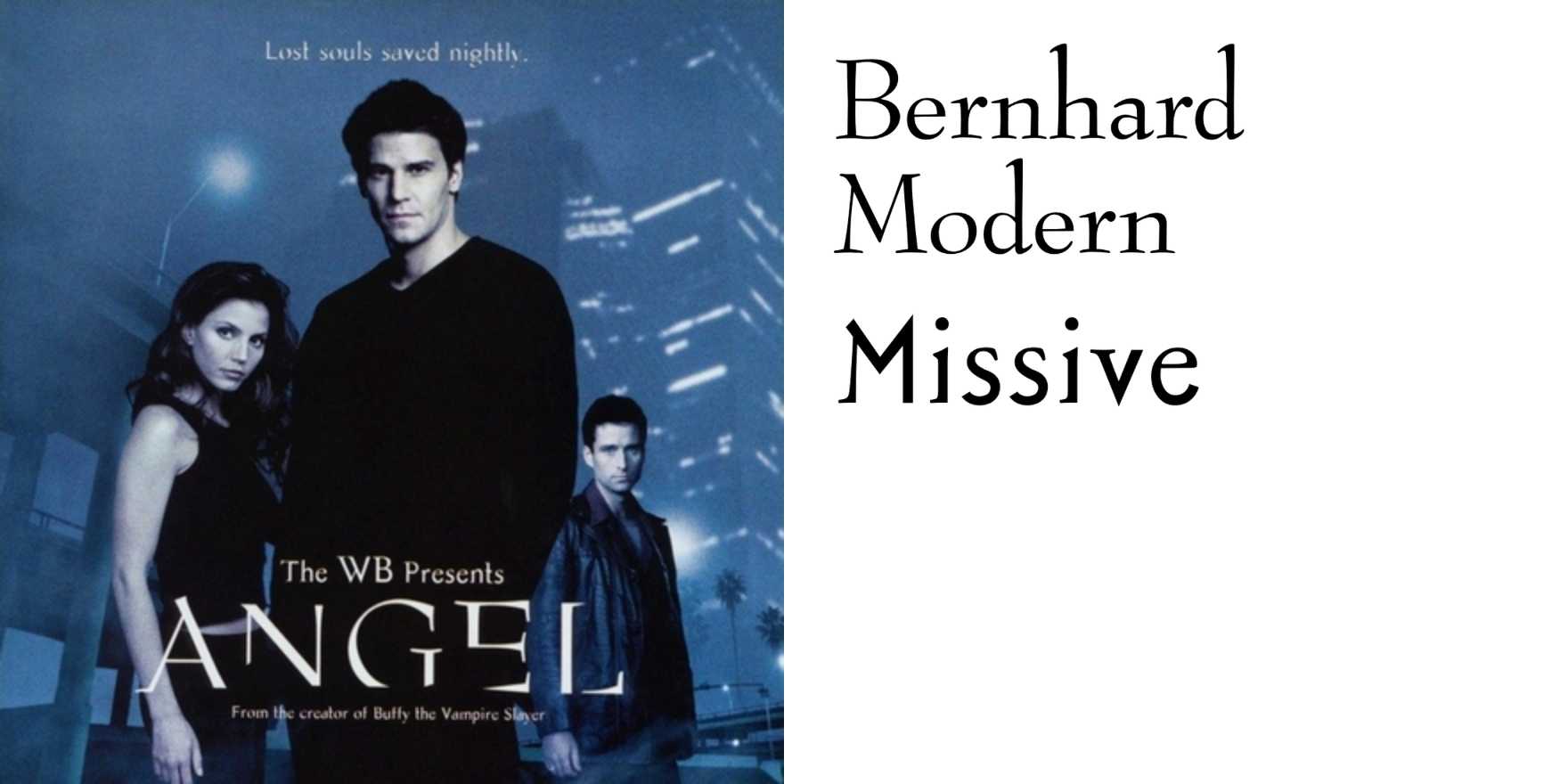 Angel (1999–2004) poster and title sequence - Fonts In Use