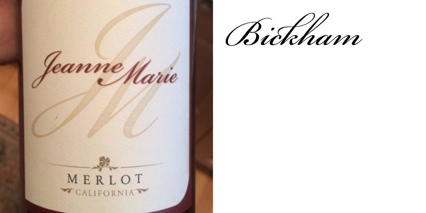Jeanne Marie Merlot 2011 - Fonts In Use