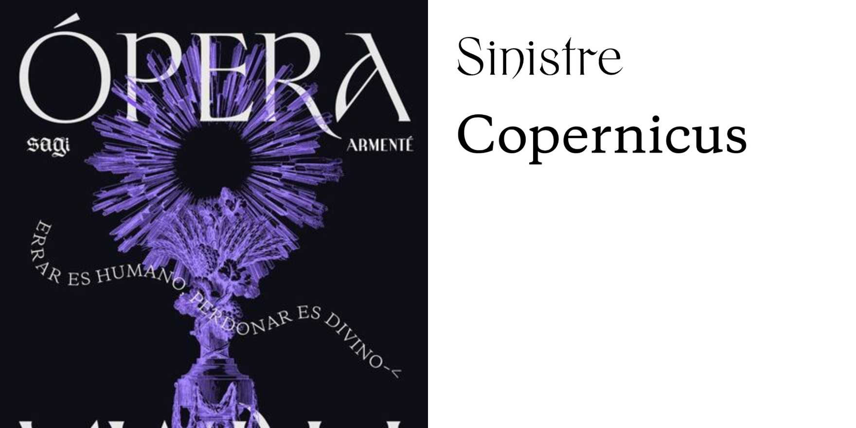 Ópera Prima, Sagi and Armenté fashion show - Fonts In Use