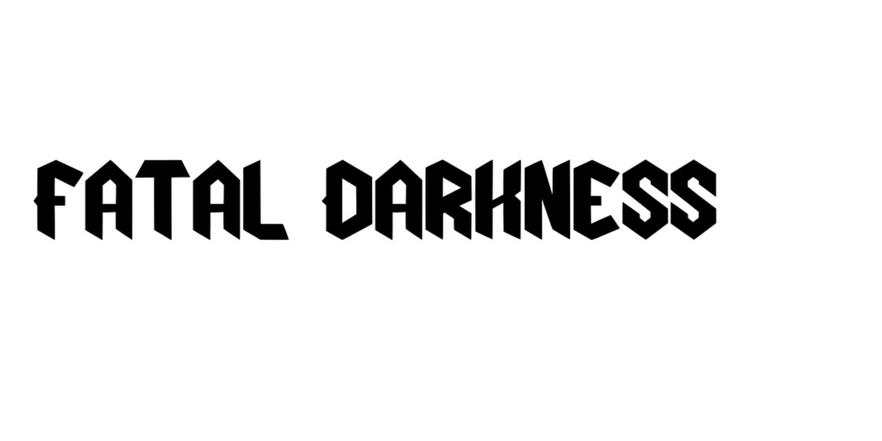 Fatal Darkness in use - Fonts In Use
