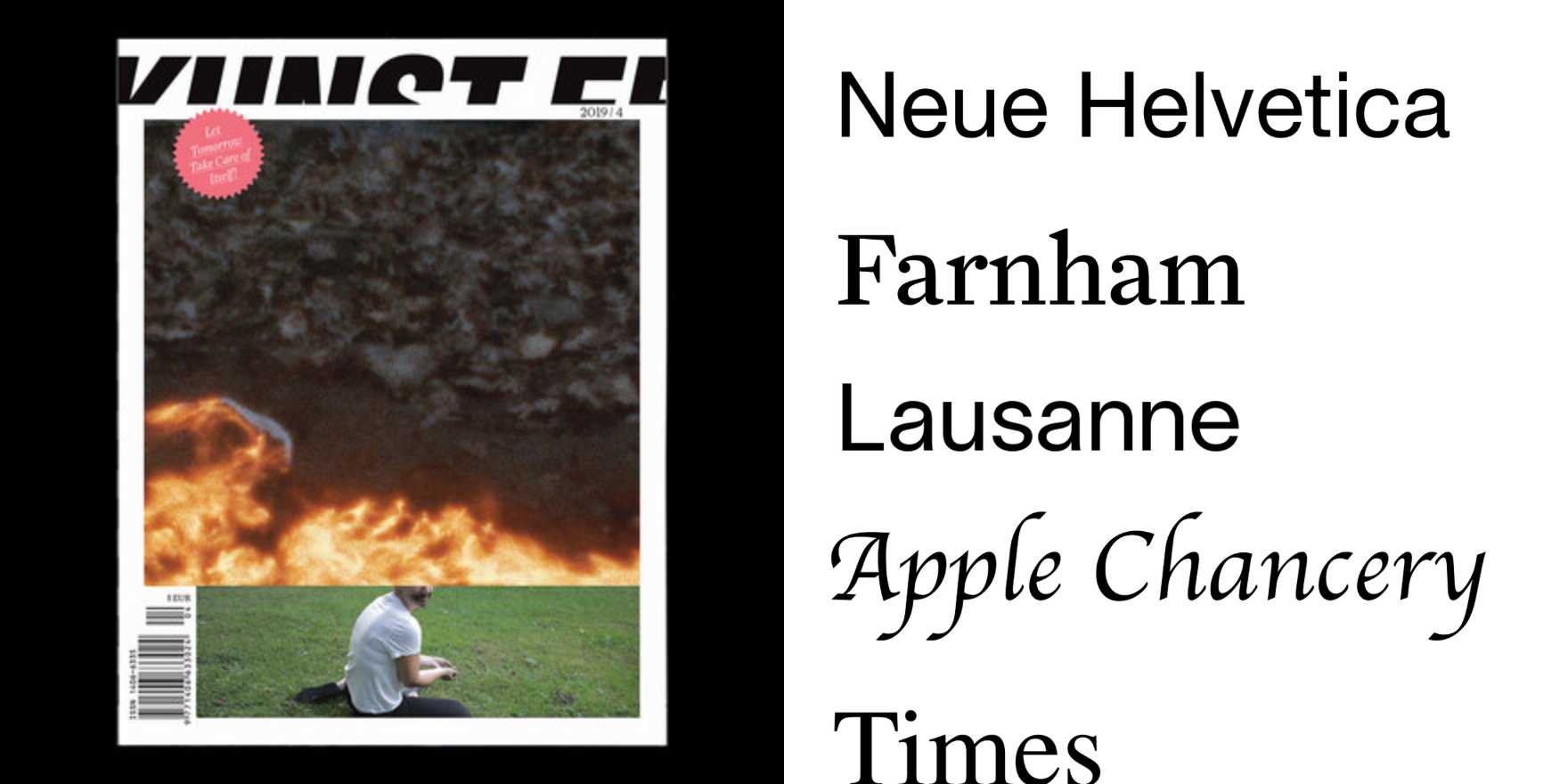 KUNST.EE magazine - Fonts In Use