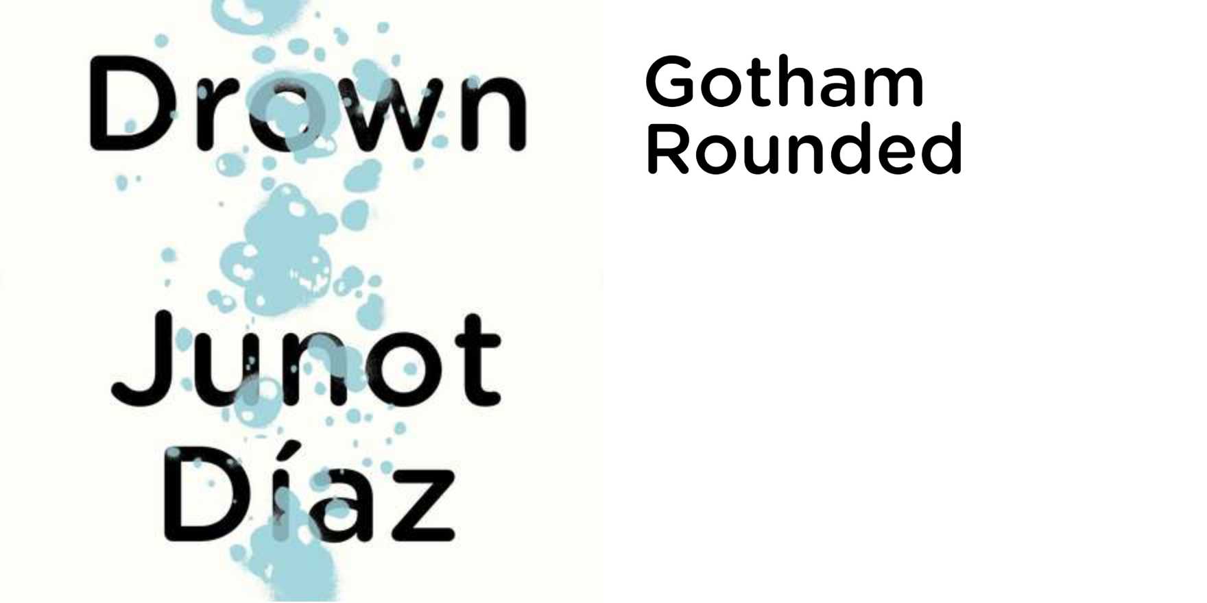 Drown (Riverhead Trade Edition) - Fonts In Use