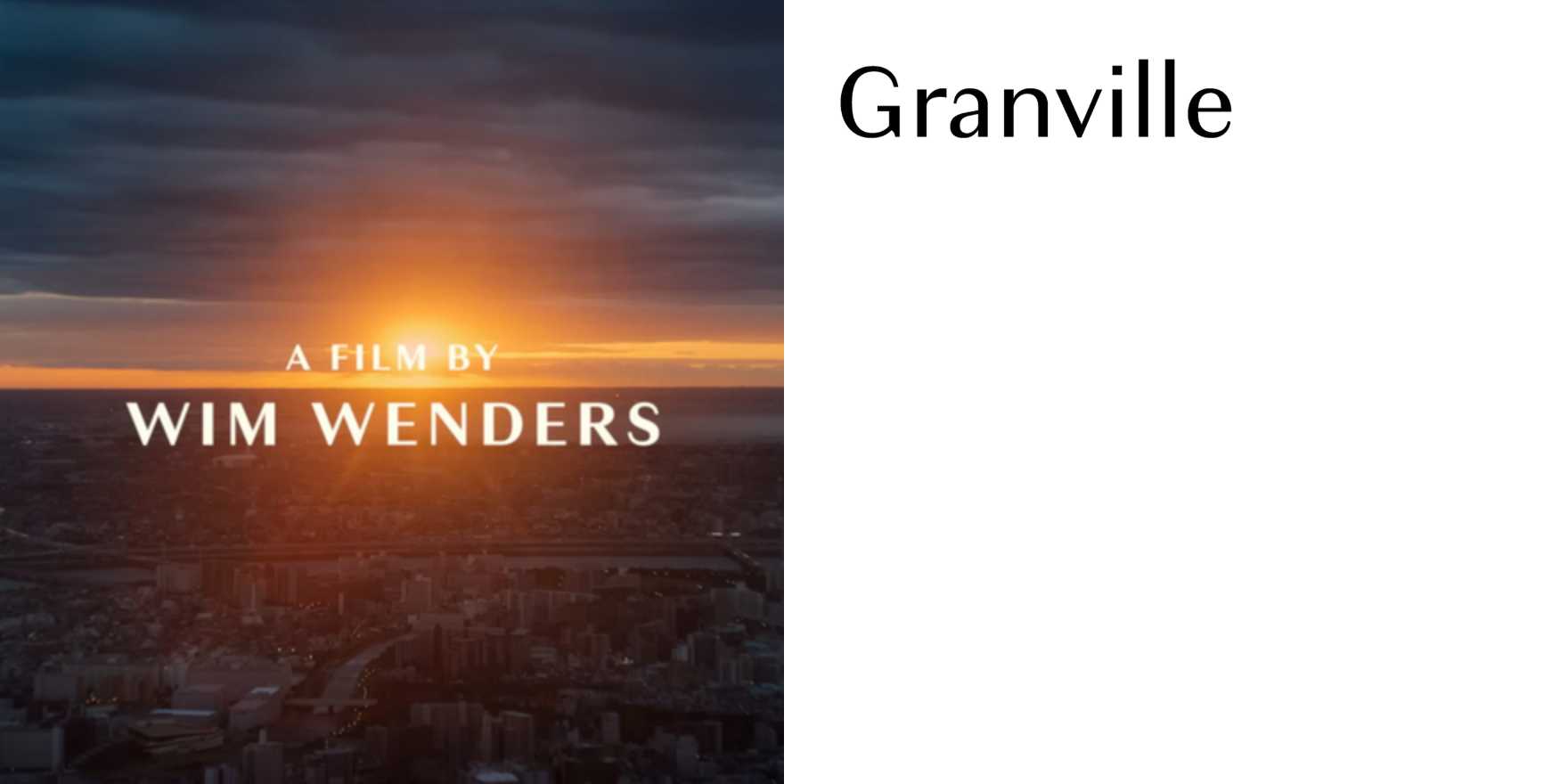 Perfect Days trailer - Fonts In Use