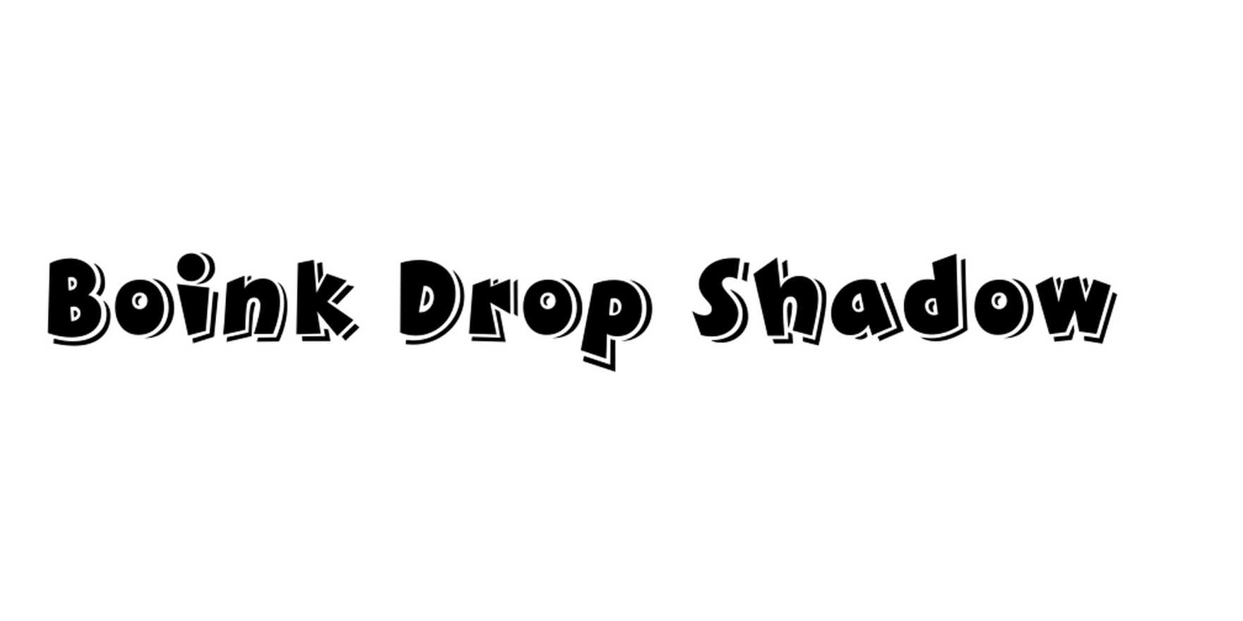 Boink Drop Shadow in use - Fonts In Use